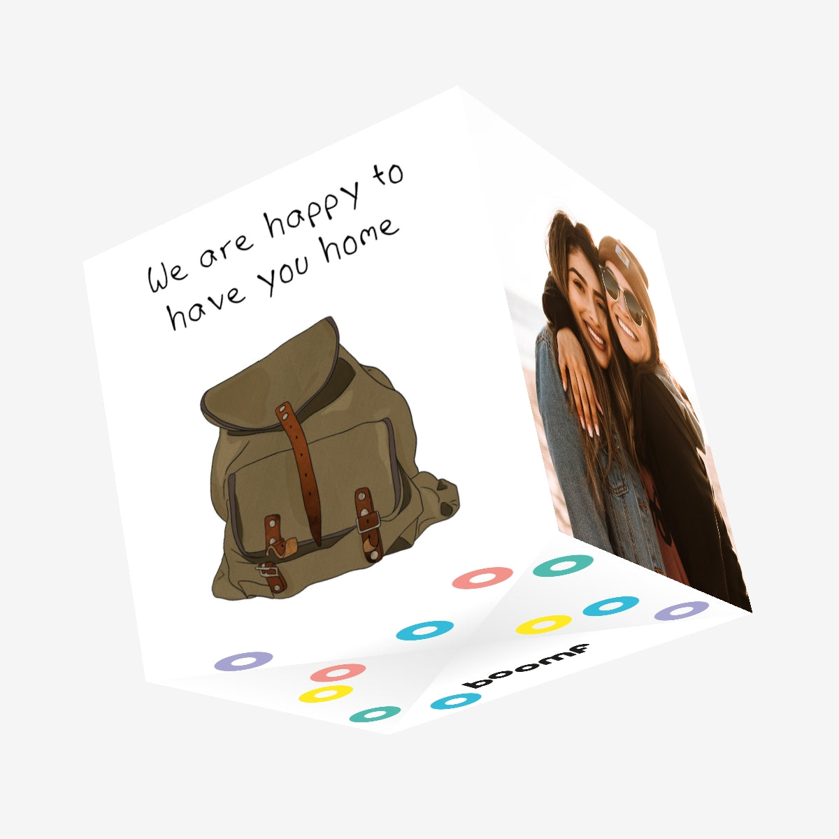 Backpack Welcome Back Confetti-exploding Greetings Card – Boomf