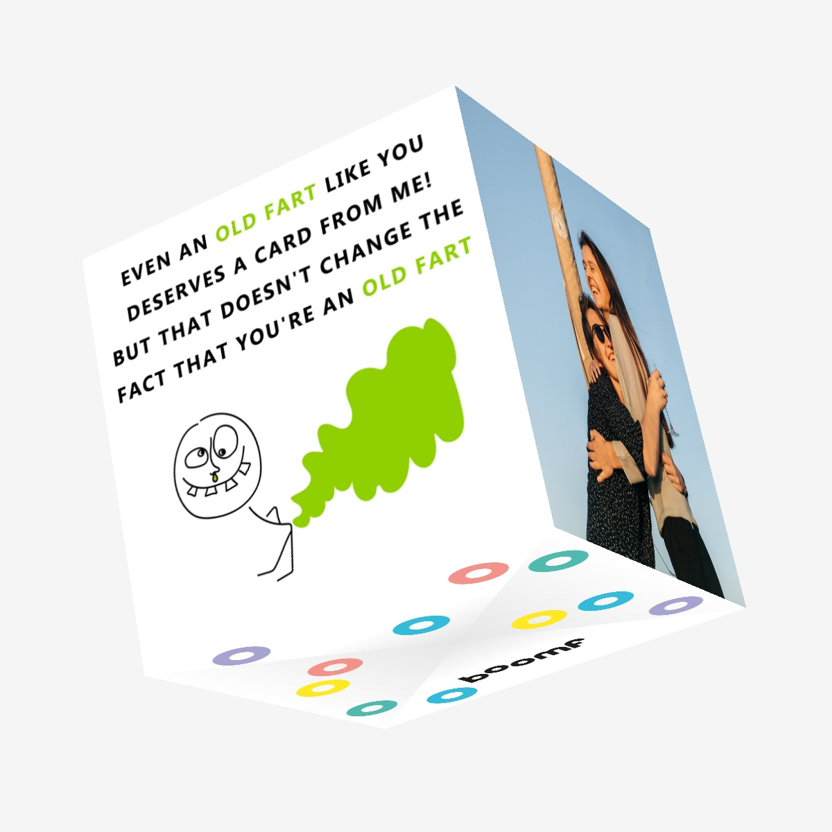 Old Fart Humor Confetti-exploding Greetings Card – Boomf