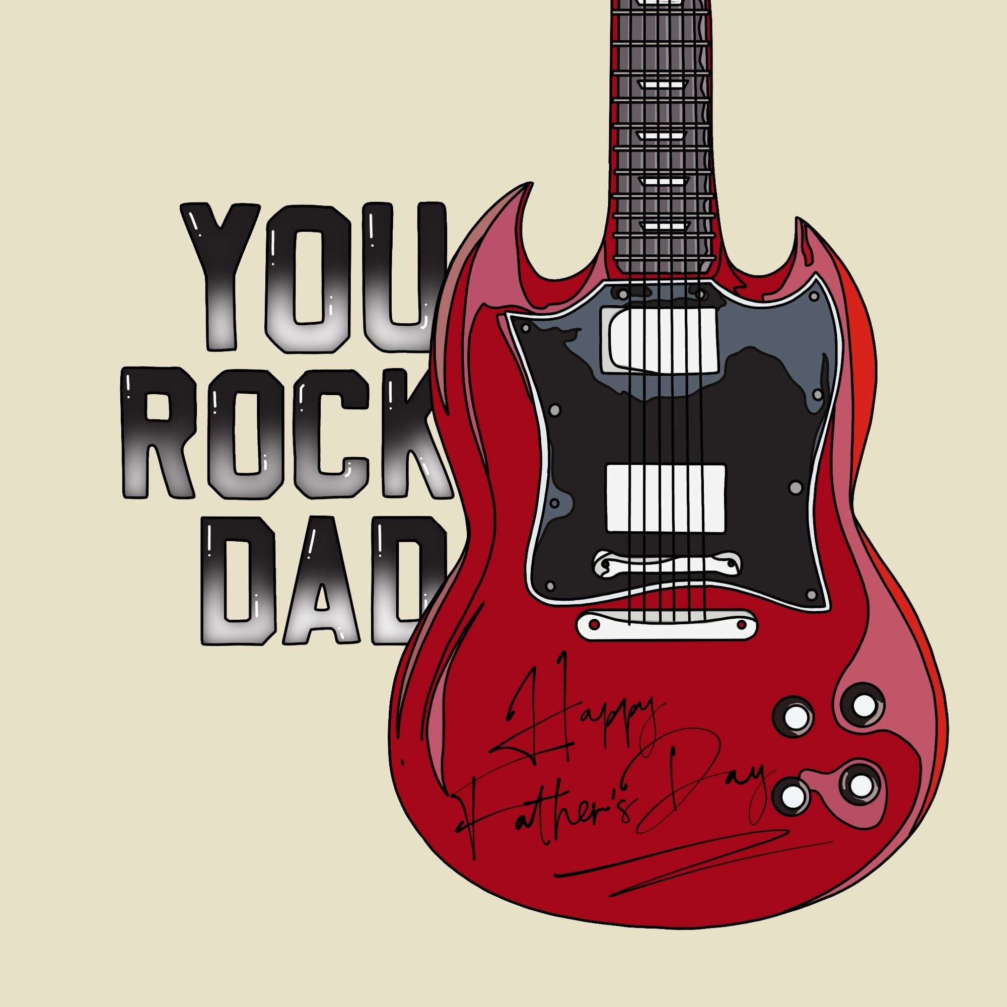 You Rock Dad Card – Boomf