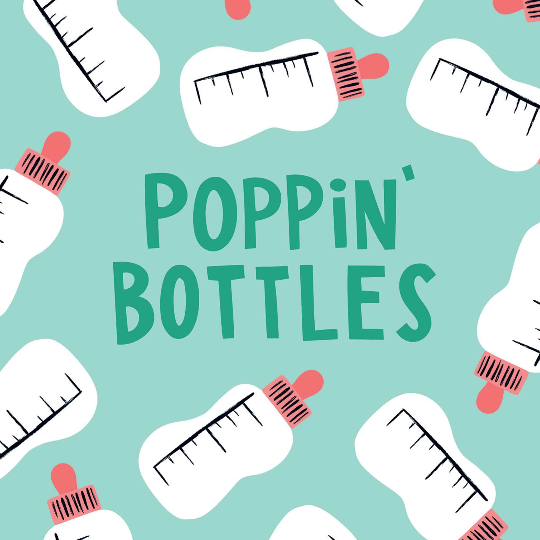Poppin' Bottles New Baby Card – Boomf