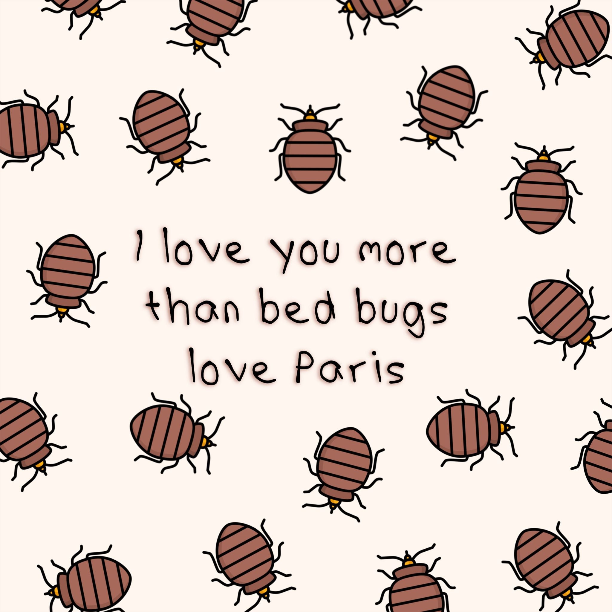 Bed Bug Love Card – Boomf