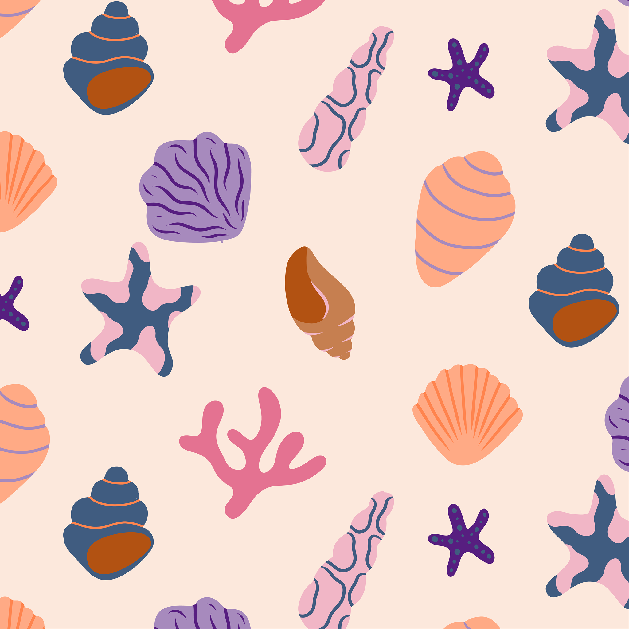 Seashells Simple Card – Boomf