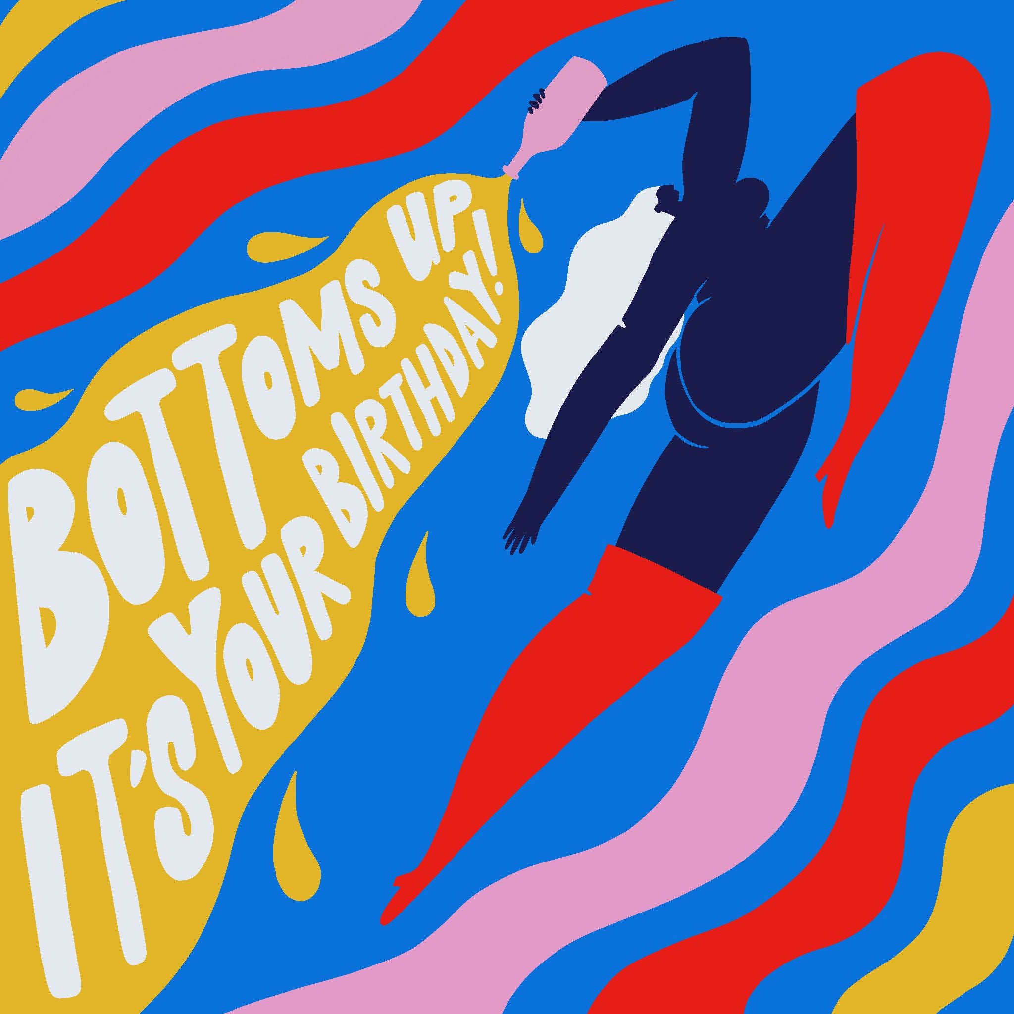 Bottoms Up Birthday Card – Boomf