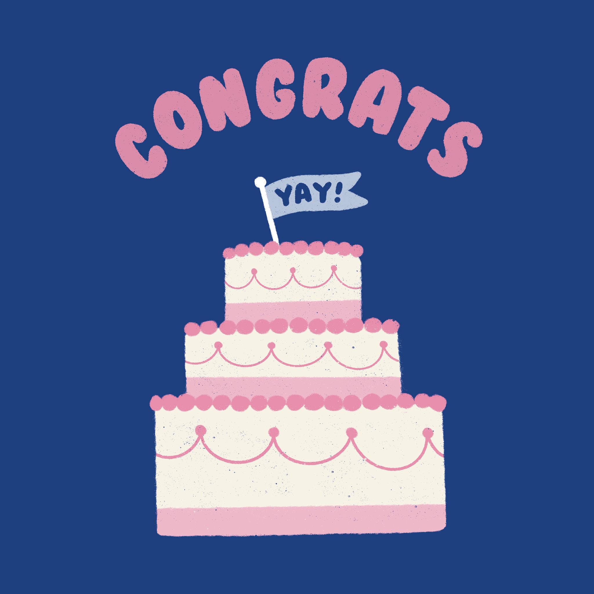 Congrats Wedding Cake Card – Boomf