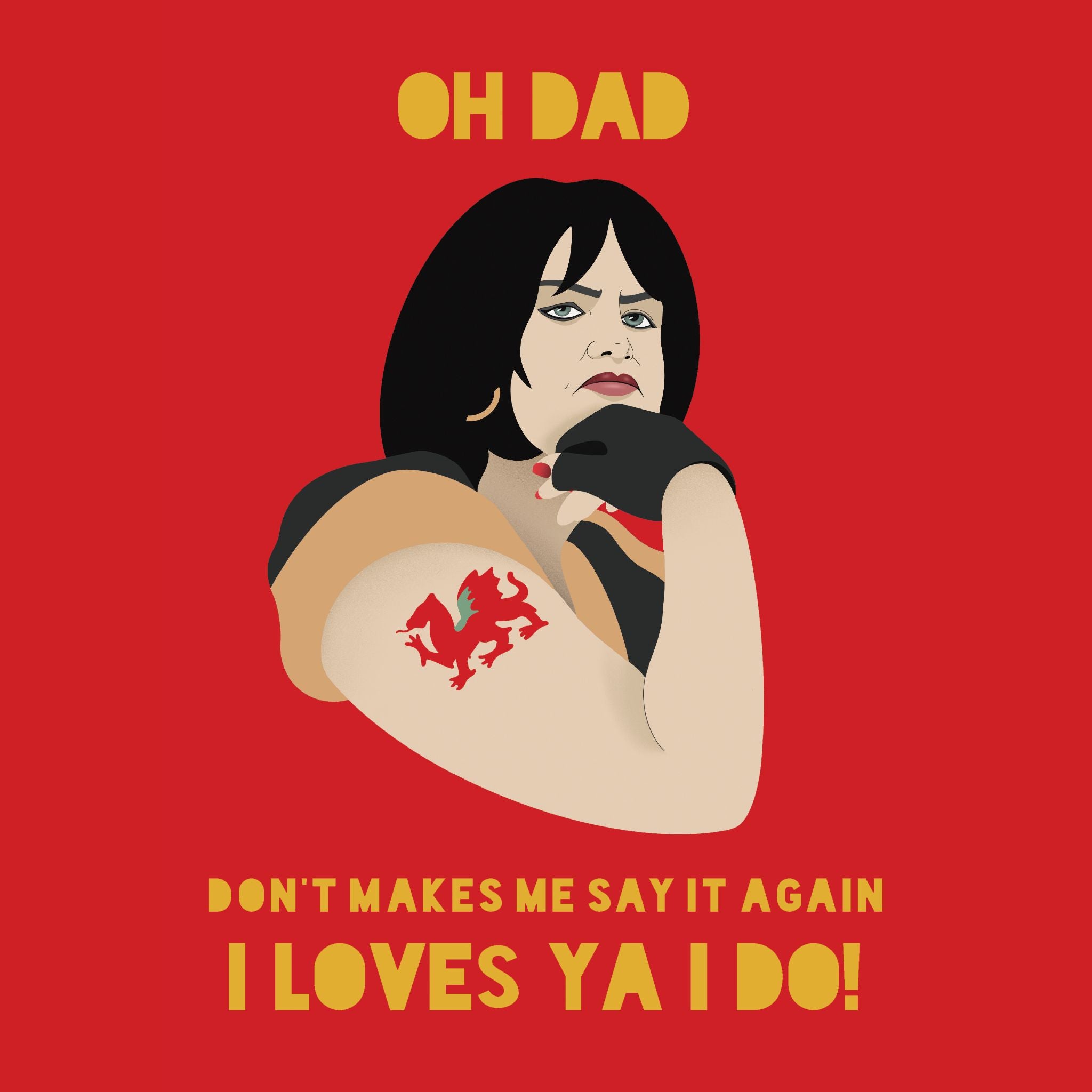 Dad I Love Ya Nessa Father's Day Card – Boomf