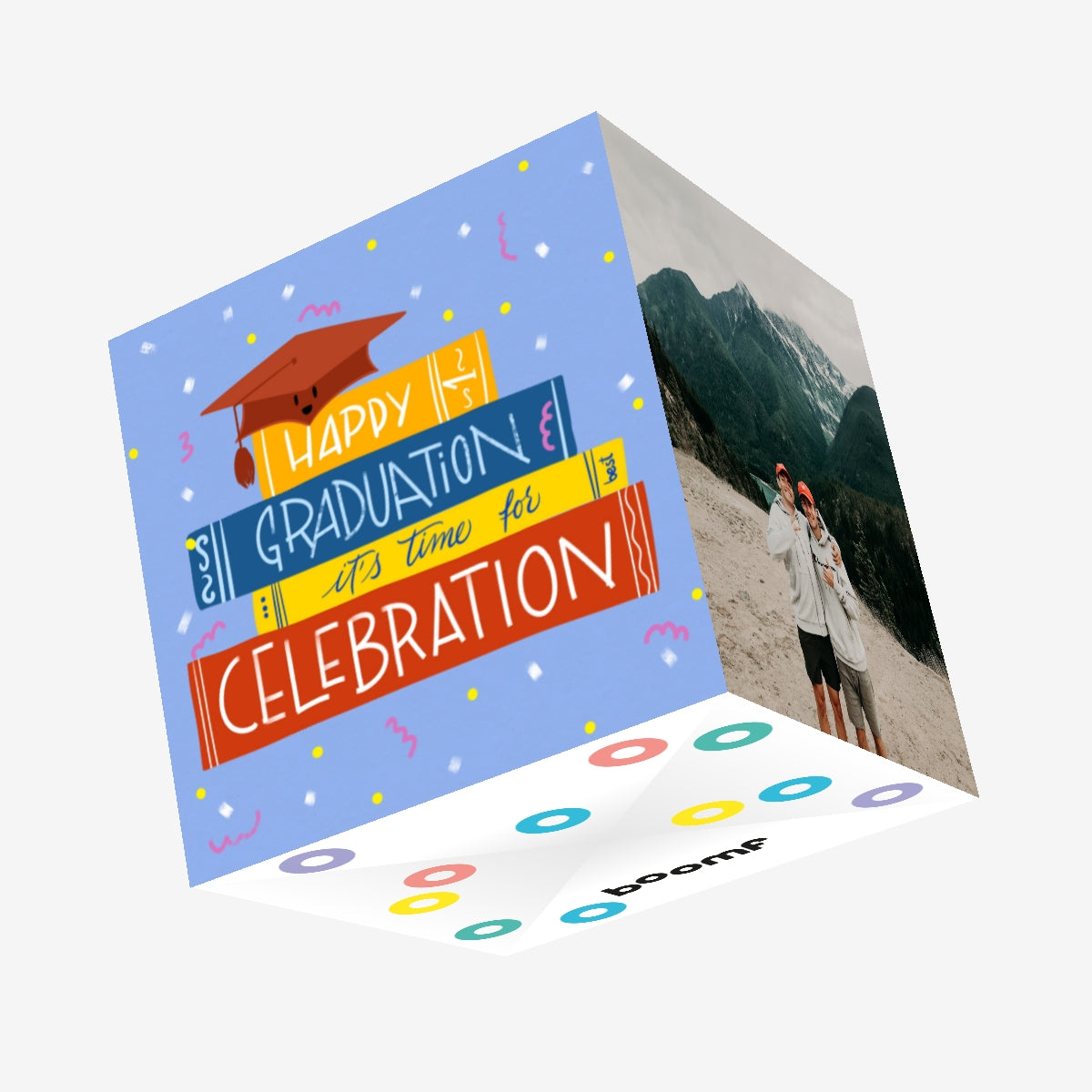 Happy Graduation It's Time For Celebration Confetti-exploding Greeting ...