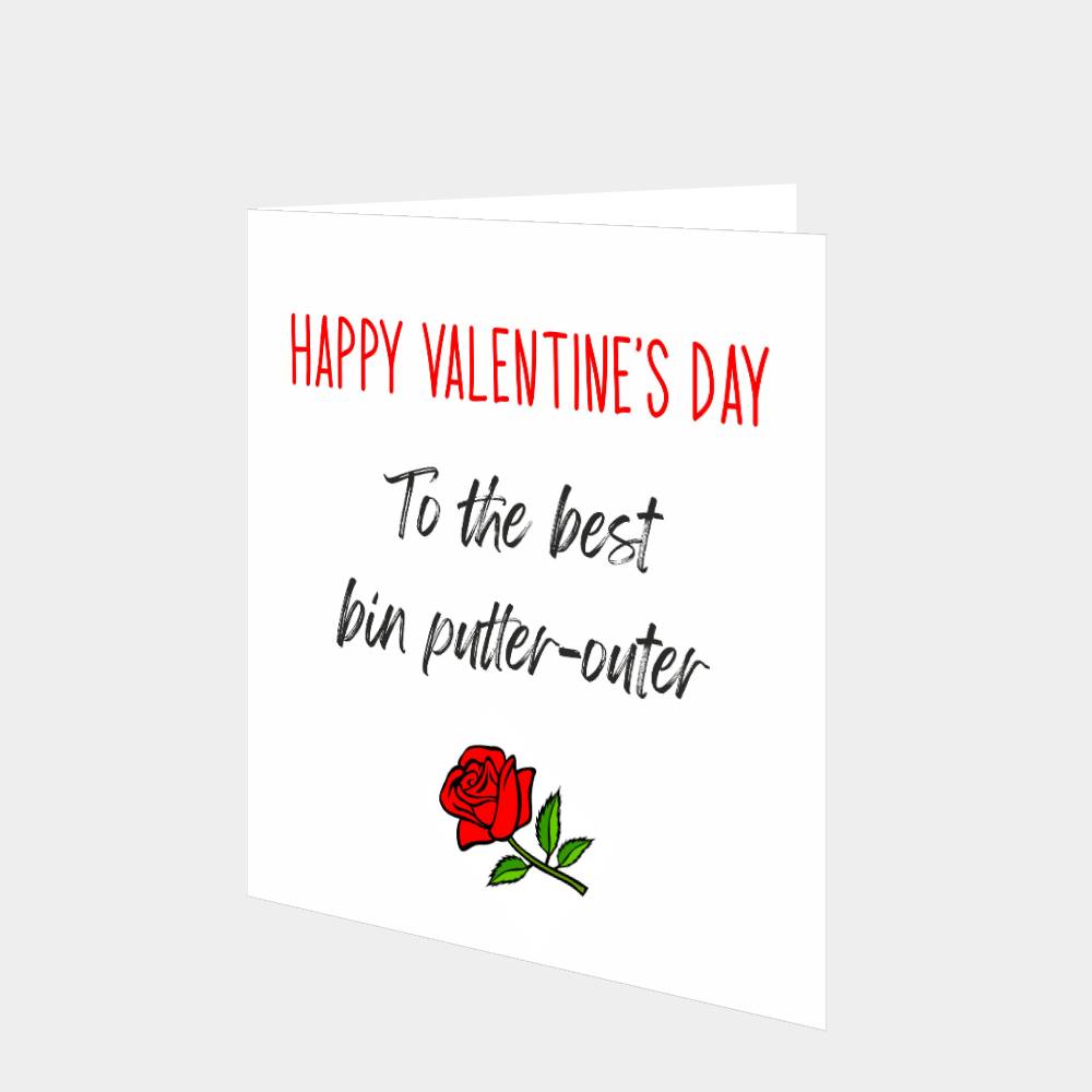 To The Best Bin Putter-outer Card – Boomf