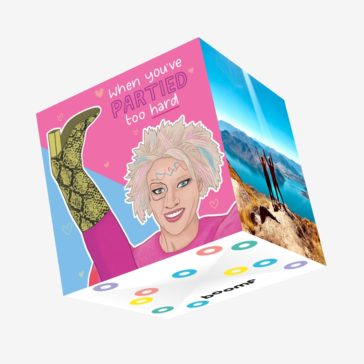 Partied Too Hard Weird Barbie Birthday Confetti-exploding Greetings Ca ...