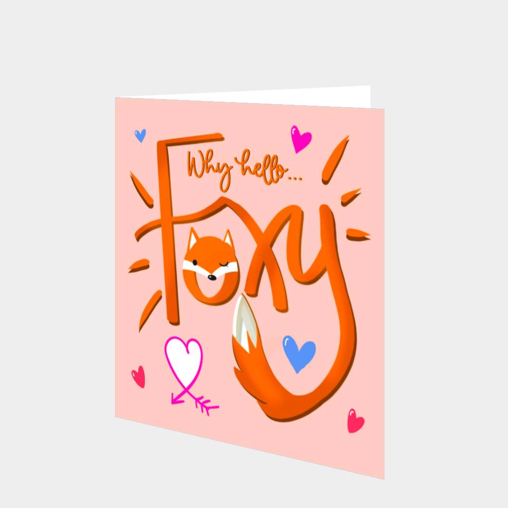 Why Hello Foxy Card – Boomf
