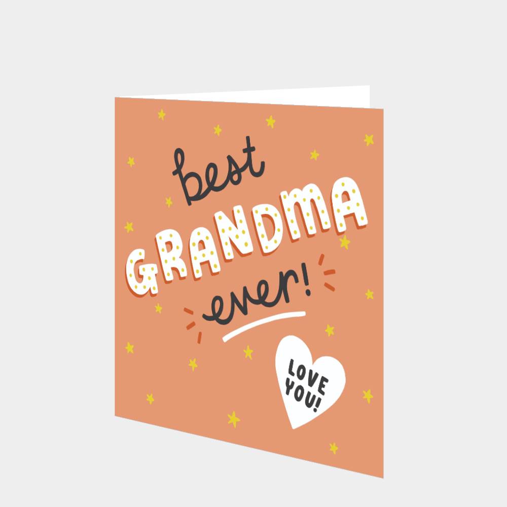 Best Grandma Ever Card – Boomf