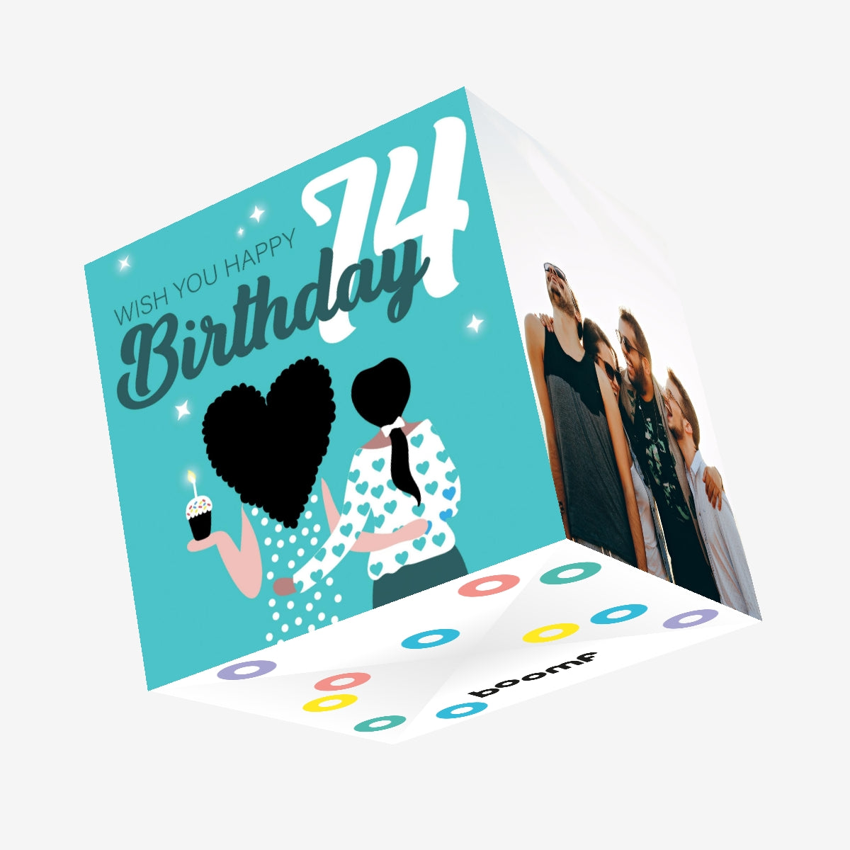 Wish You Happy 74th Birthday Confetti-exploding Greetings Card – Boomf