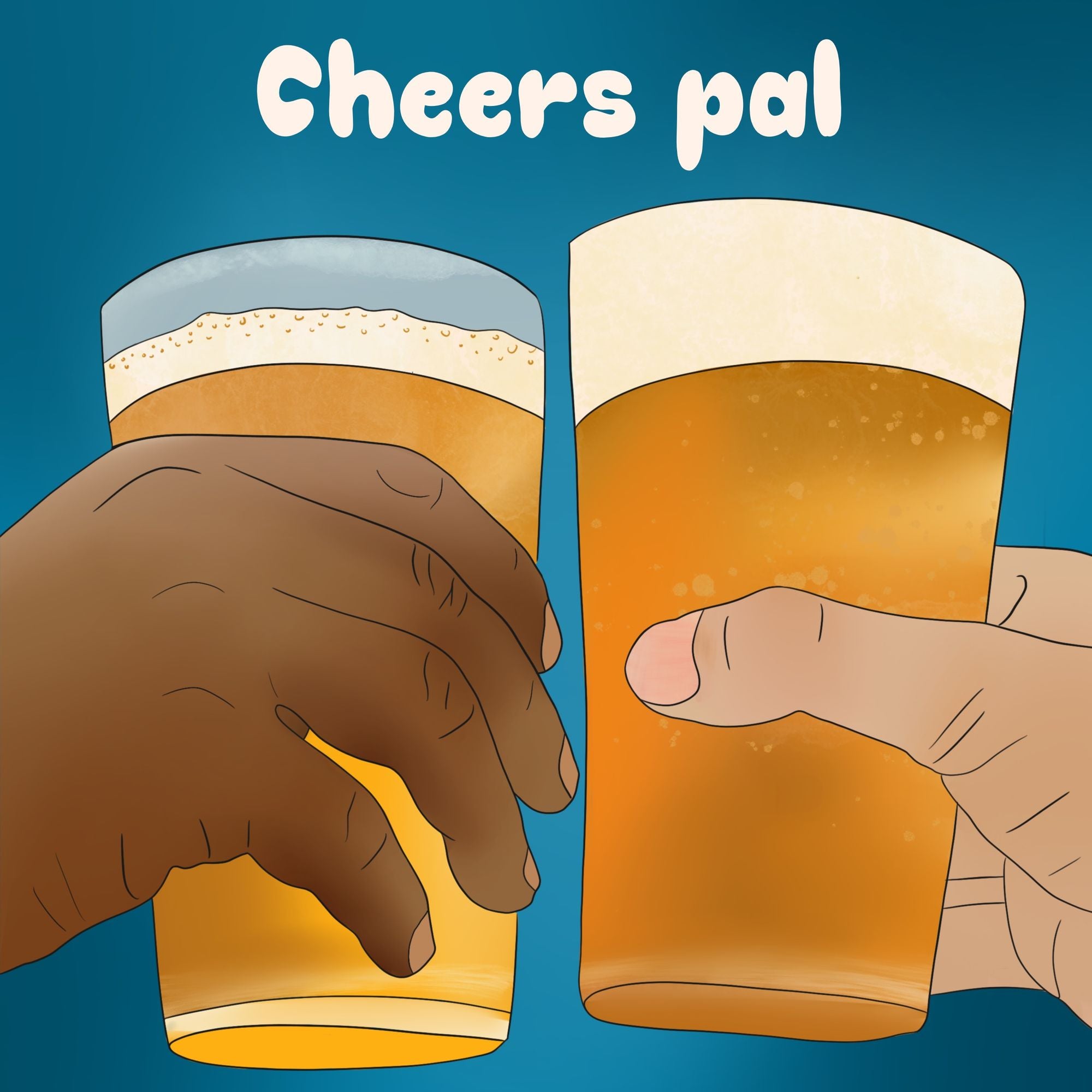 Cheers Pal Birthday Card – Boomf