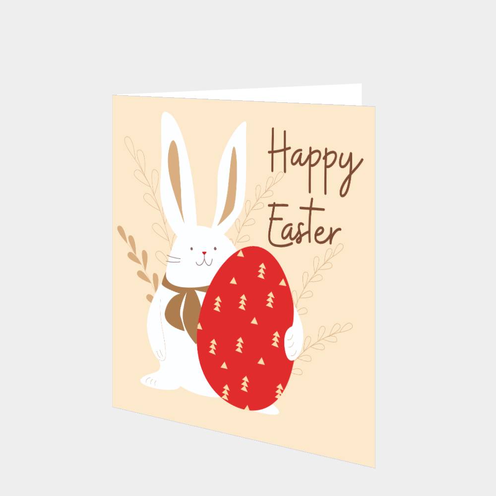 Red Egg Easter Card Boomf