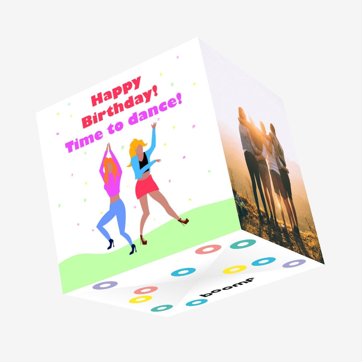 Happy Birthday Time To Dance Confetti-exploding Greetings Card – Boomf