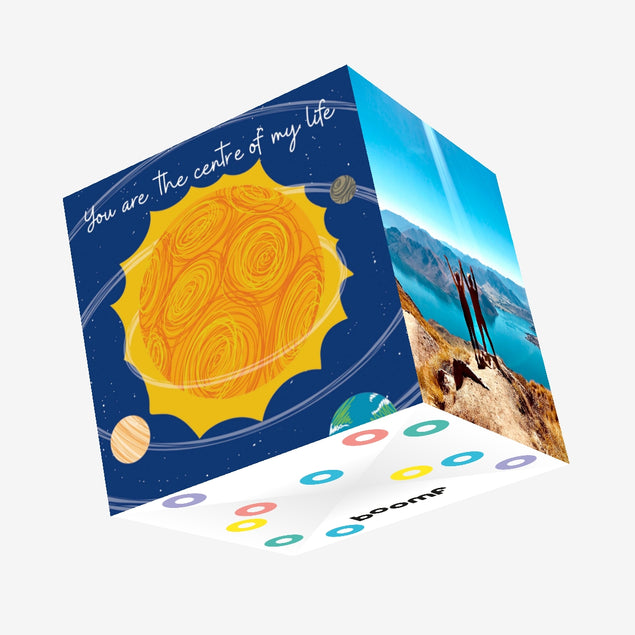 You Are The Centre Of My Life Solar System Confetti-exploding Greeting ...