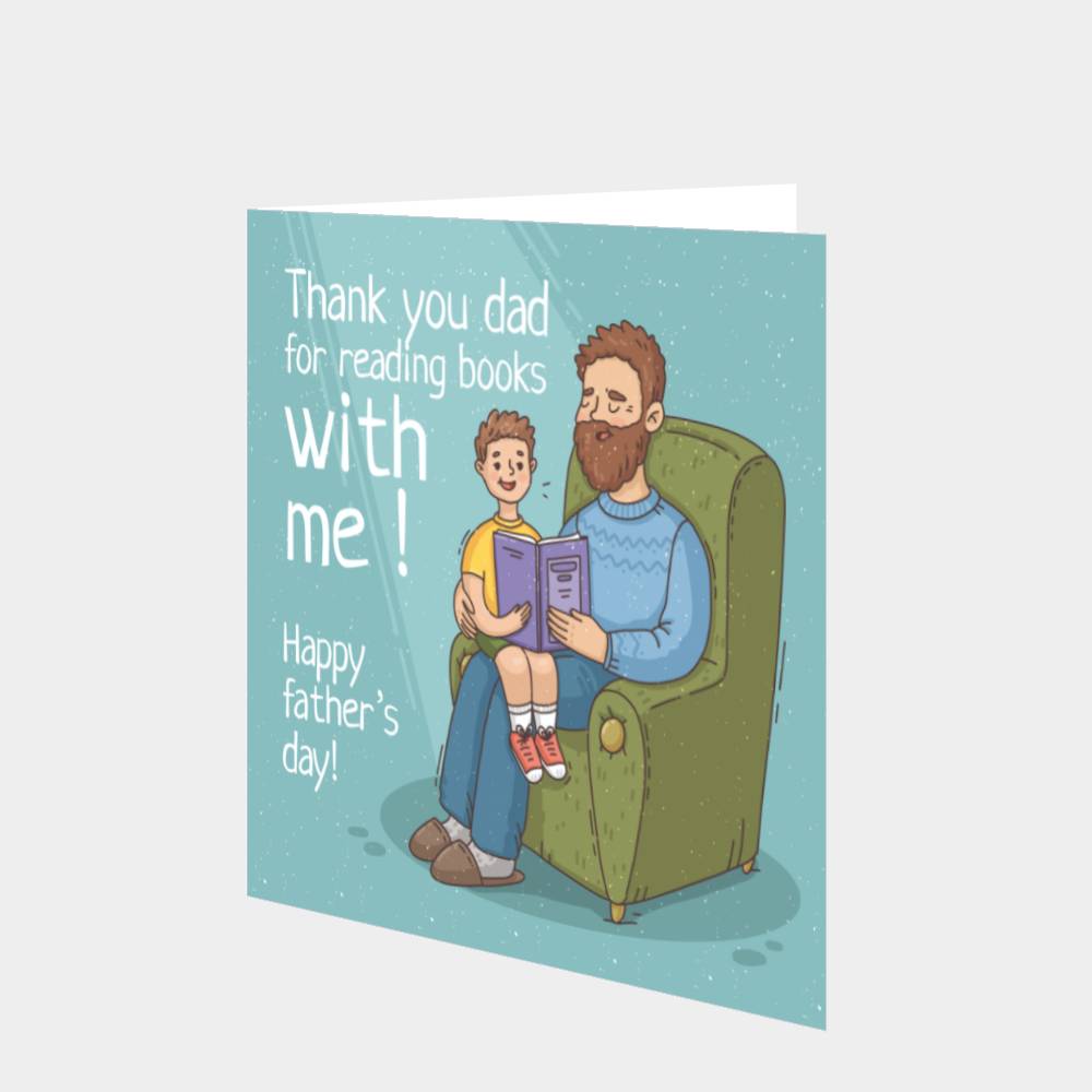 Reading Books With Me Card – Boomf