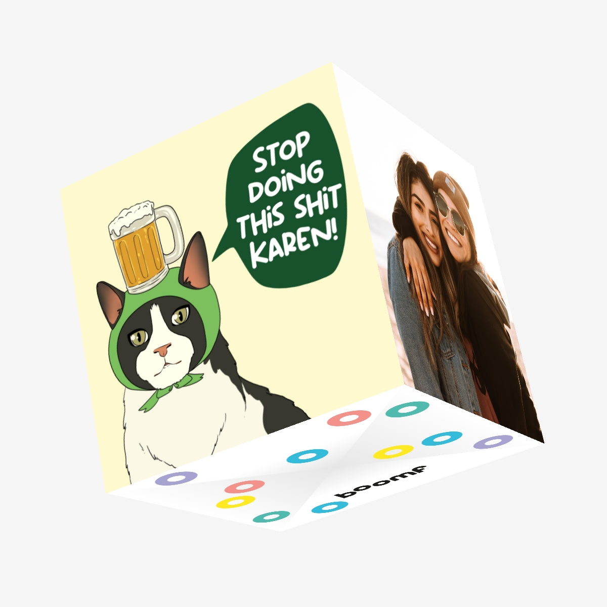 Stop Doing This Shit Funny Cat St. Patrick's Day Confetti-exploding Gr ...
