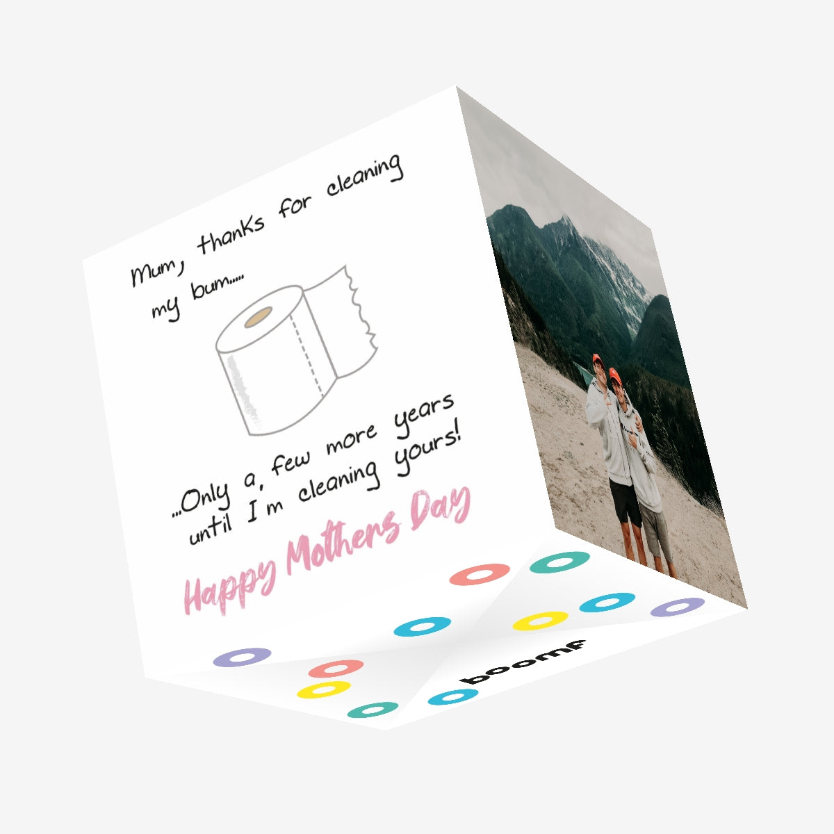Mum, Thanks For Cleaning My Bum Confetti-exploding Greetings Card – Boomf