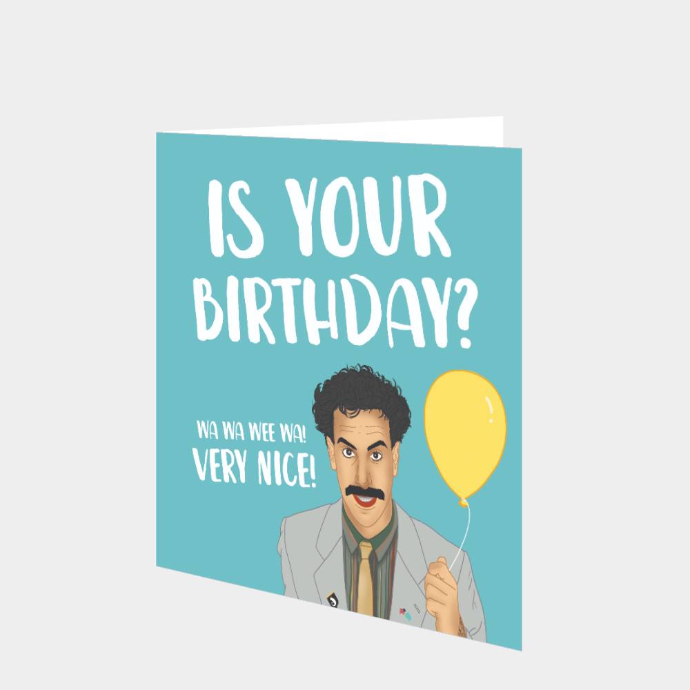 Borat Birthday Card – Boomf