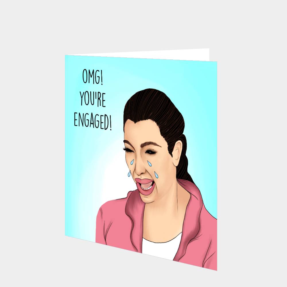 OMG You're Engaged Kim K Card – Boomf
