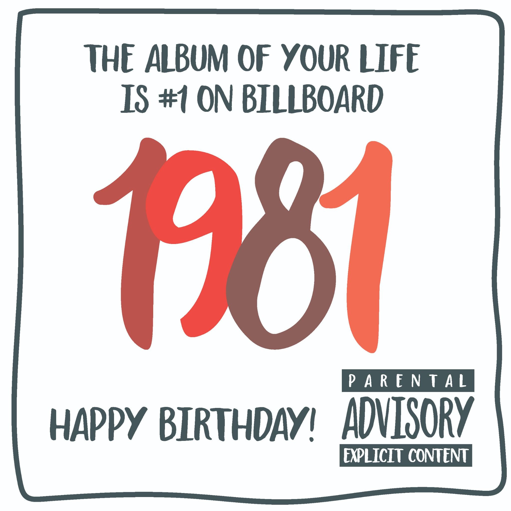 The Album Of your Life 1981 Birthday Card – Boomf