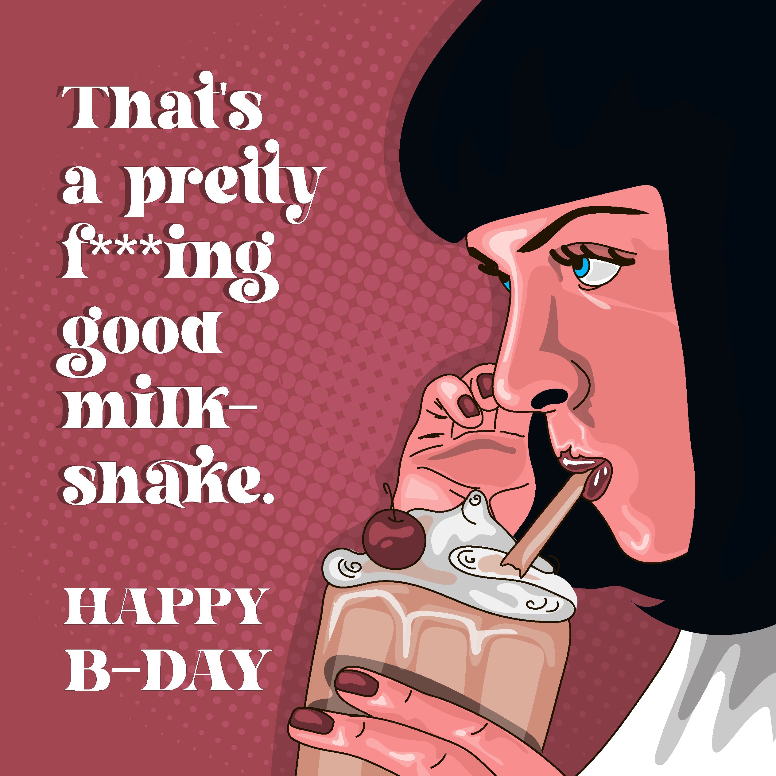 Pulp Fiction Milkshake Happy Birthday | Boomf