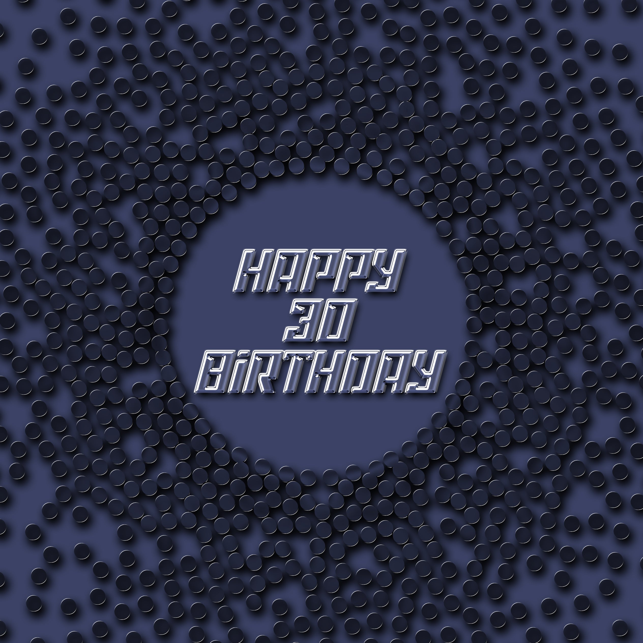 Blue Magnetic Happy 30th Birthday | Boomf