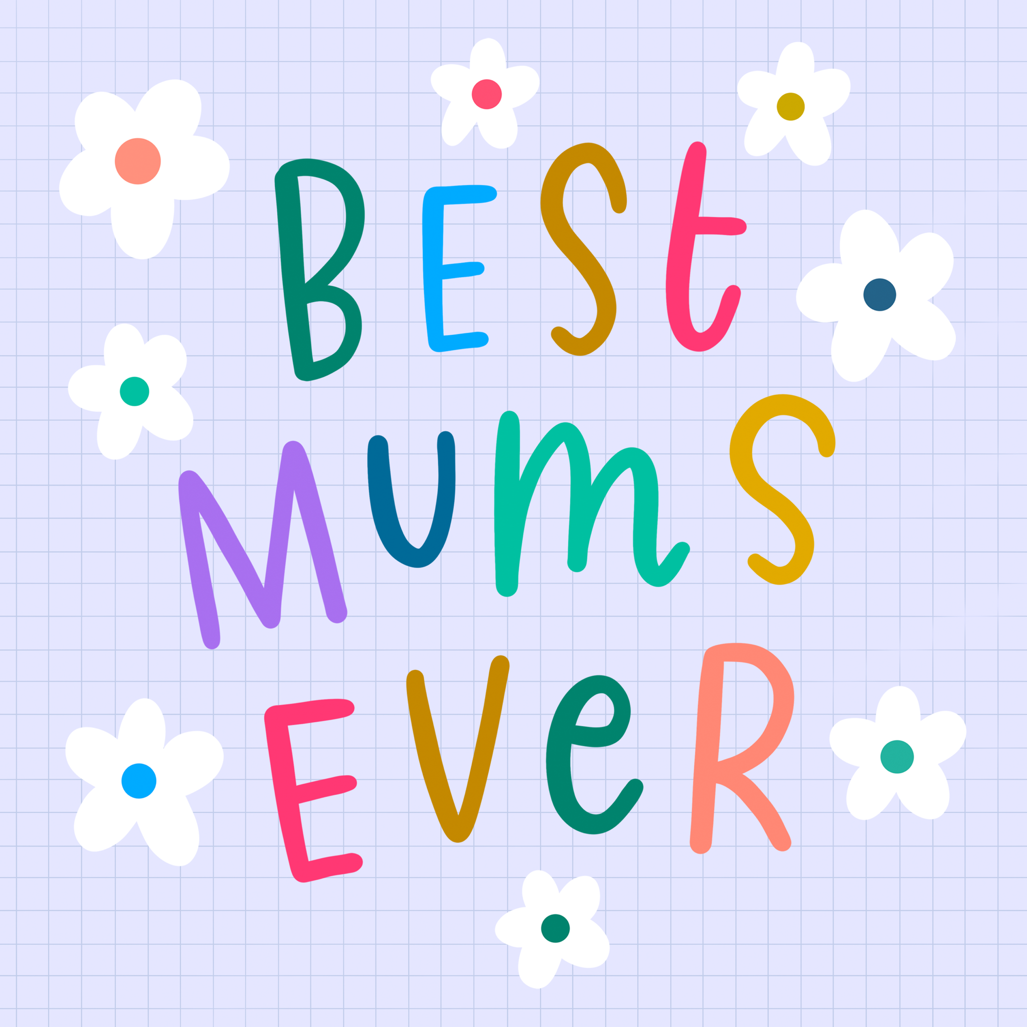 Best Mums Ever Little Daisies Mothers Day Card – Boomf
