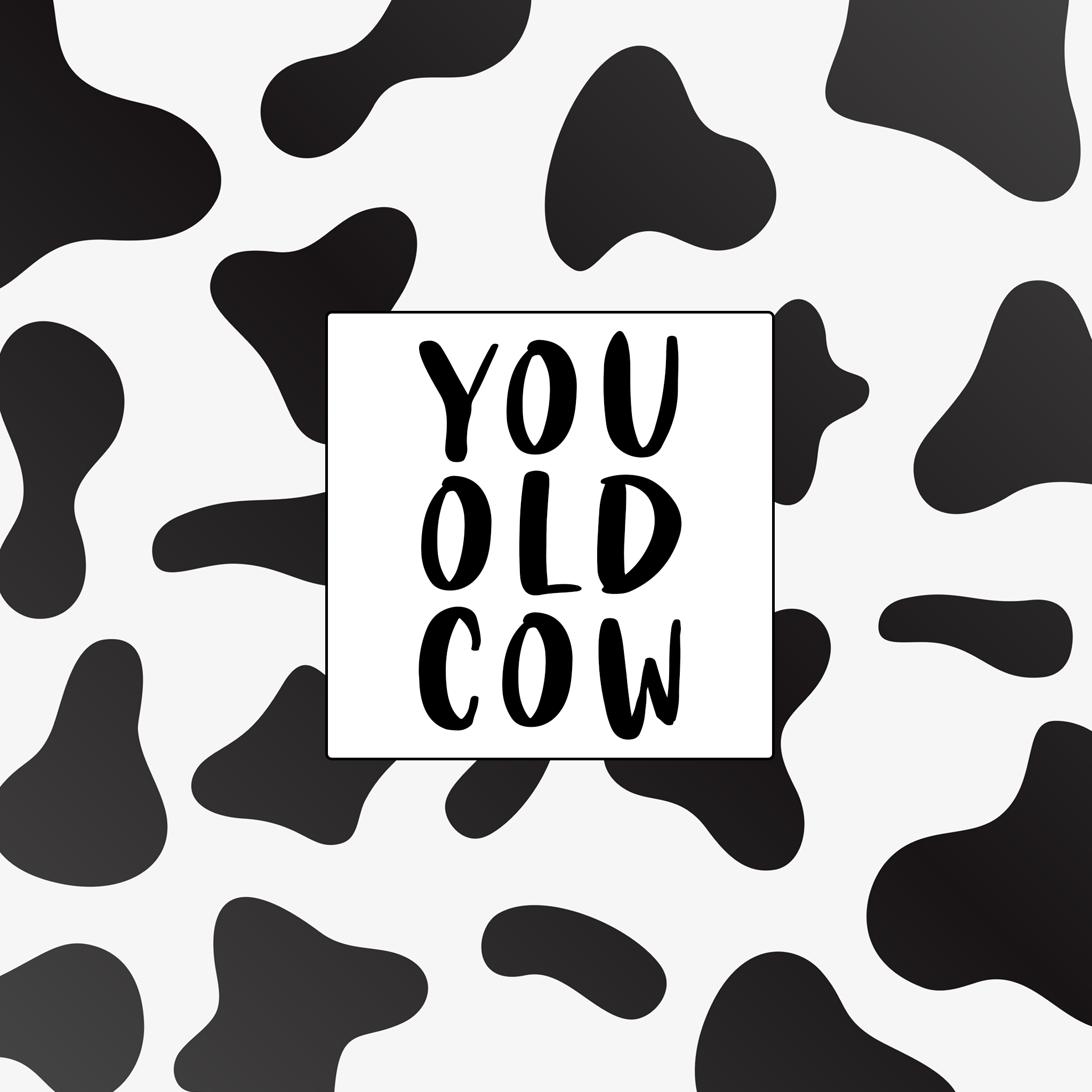 Rude Old Cow Card – Boomf