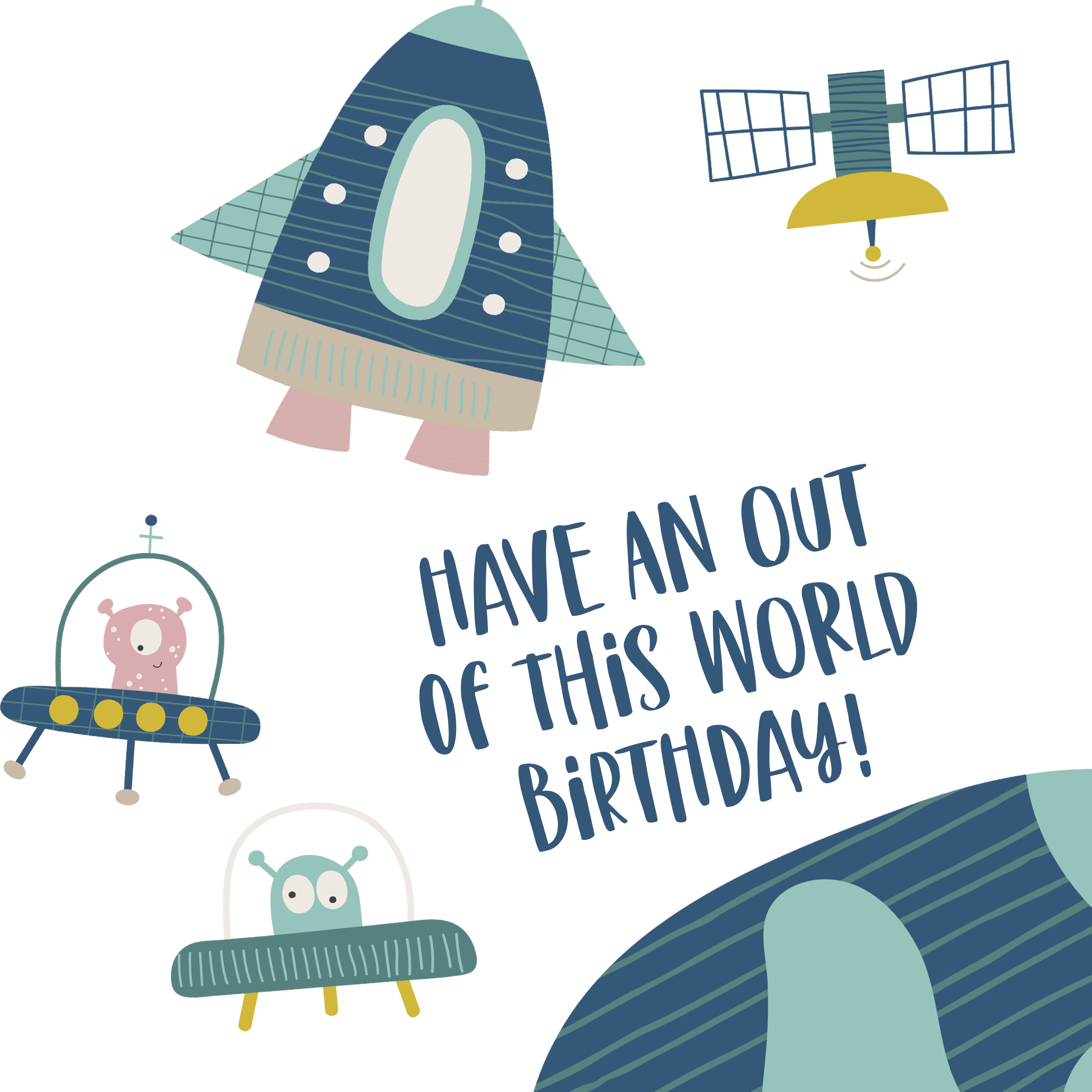 Out Of This World Space Card – Boomf