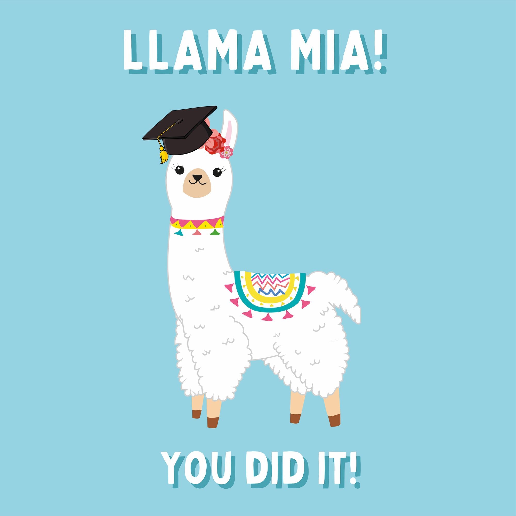 Llama Mia Graduation Card – Boomf