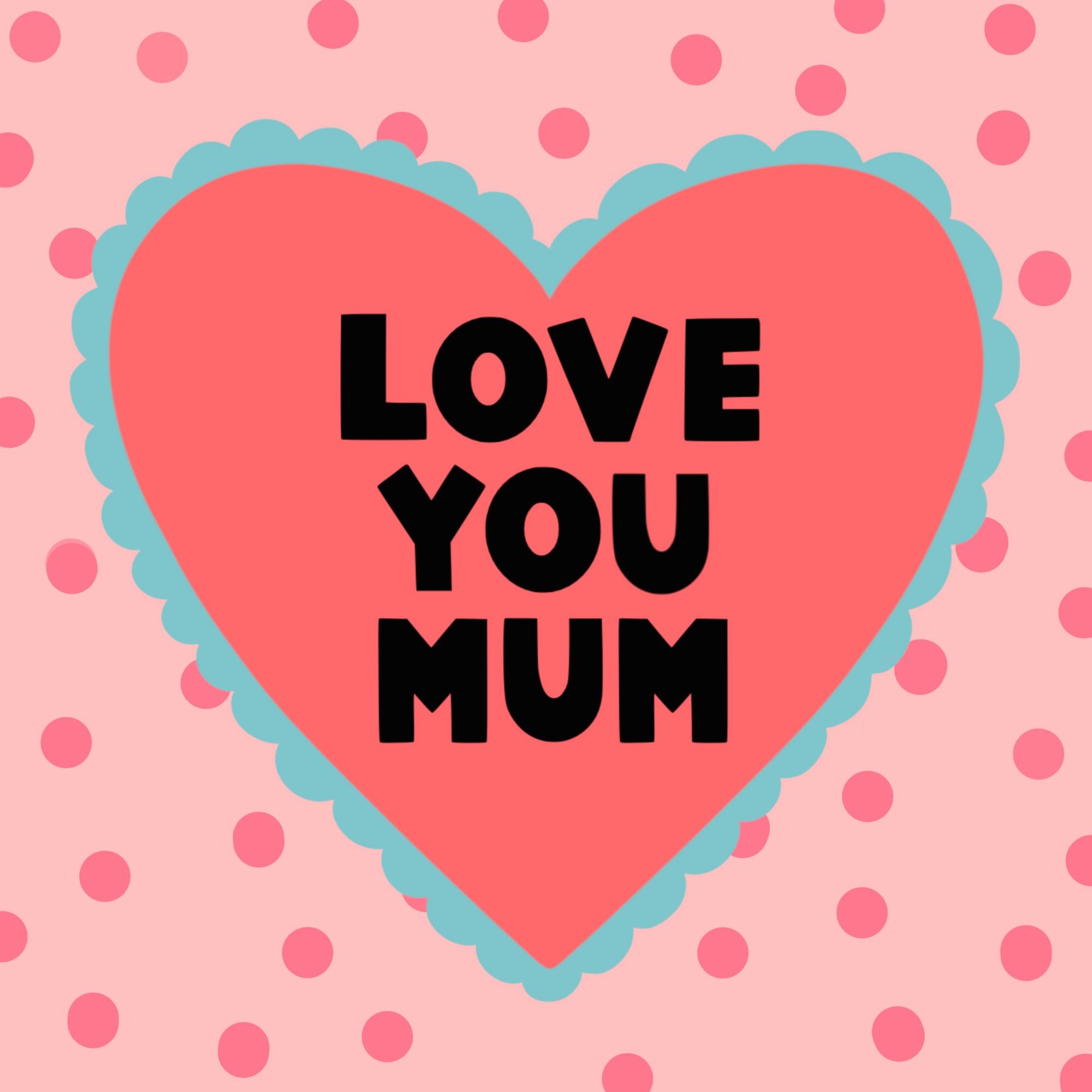 Love You Mum Bomb 3D Cube Card – Boomf