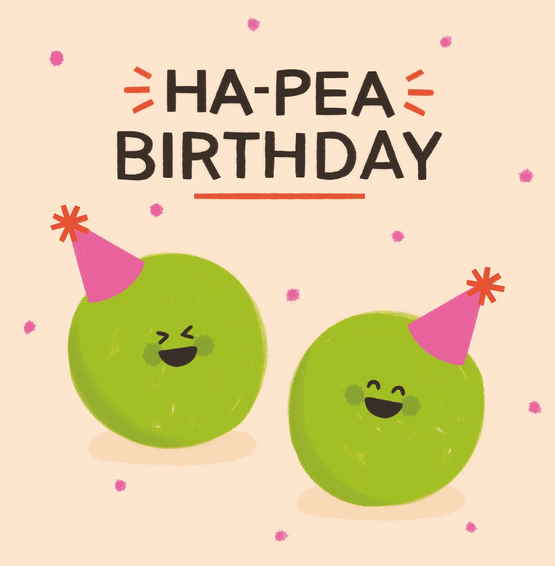 Ha-Pea Birthday Card – Boomf