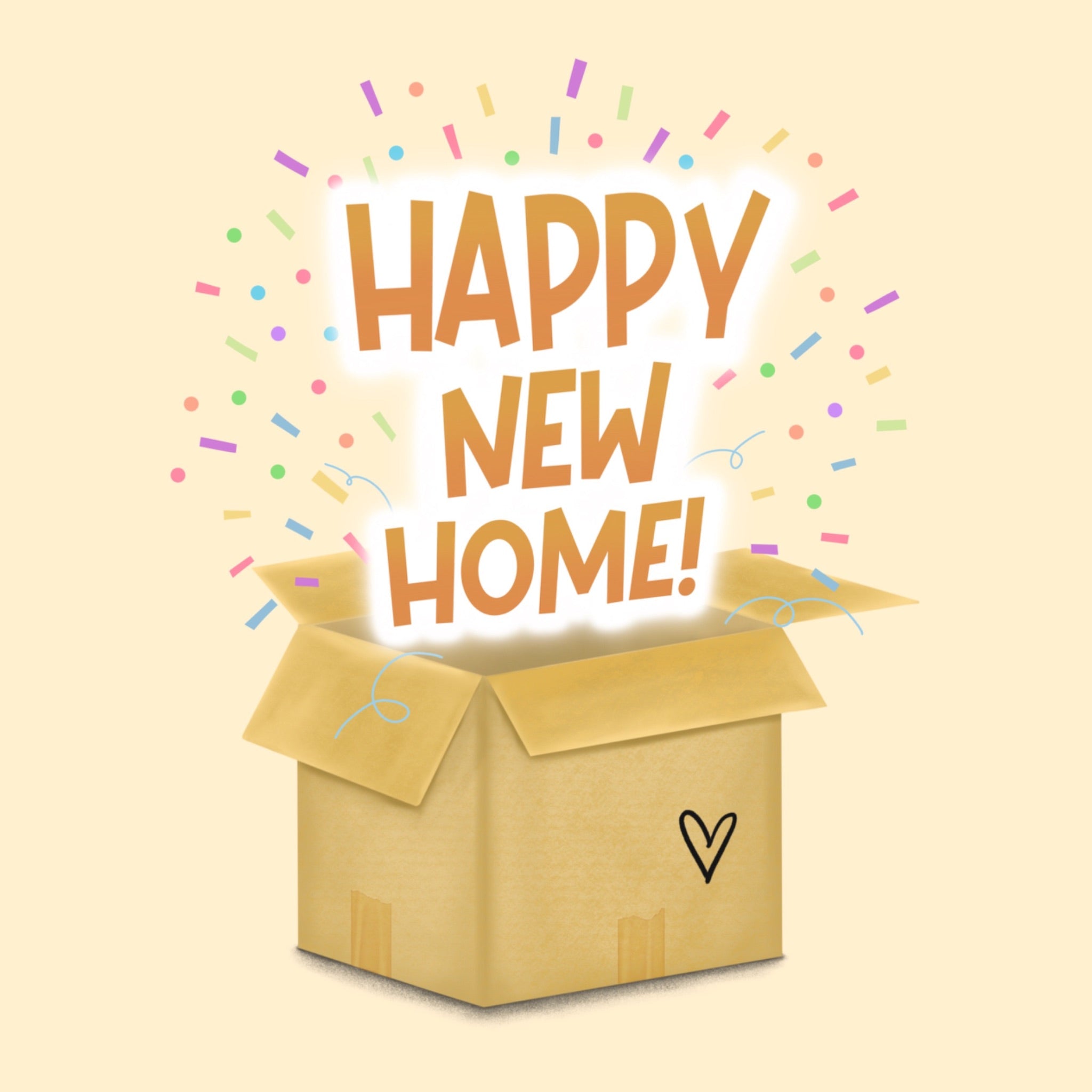 Moving Box Happy New Home Card – Boomf
