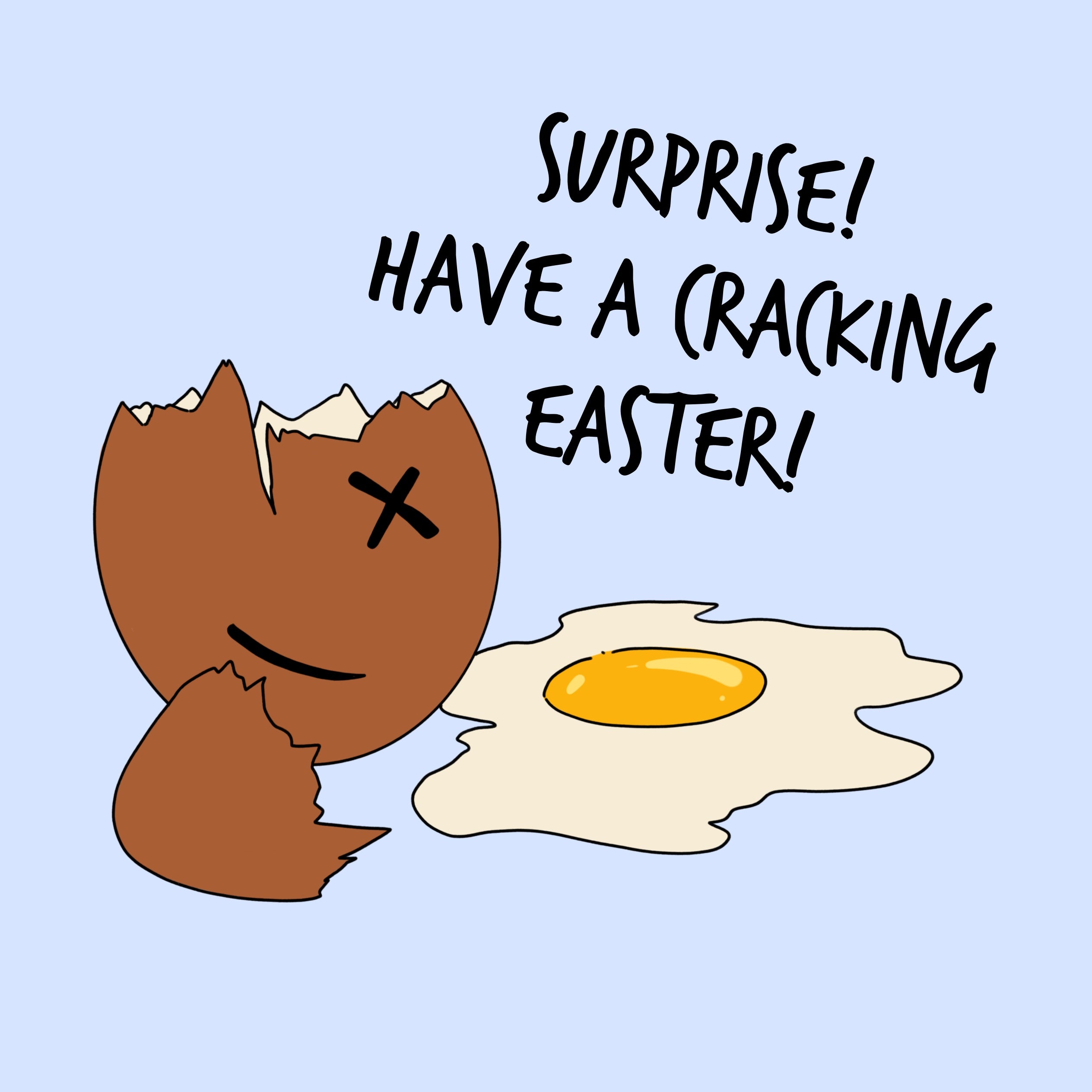 Cracked Egg Easter Card Boomf