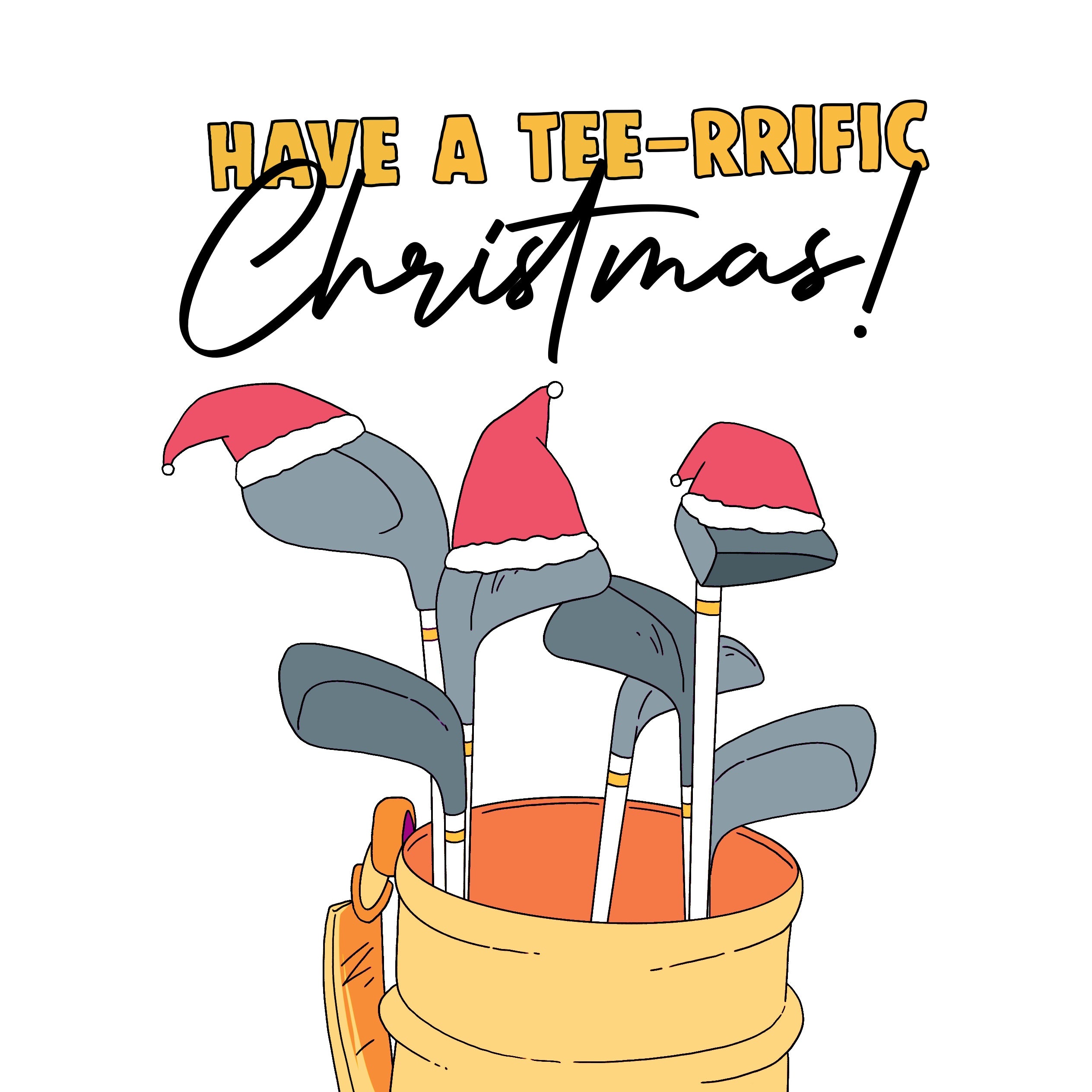 Merry Christmas Golf Card | Boomf