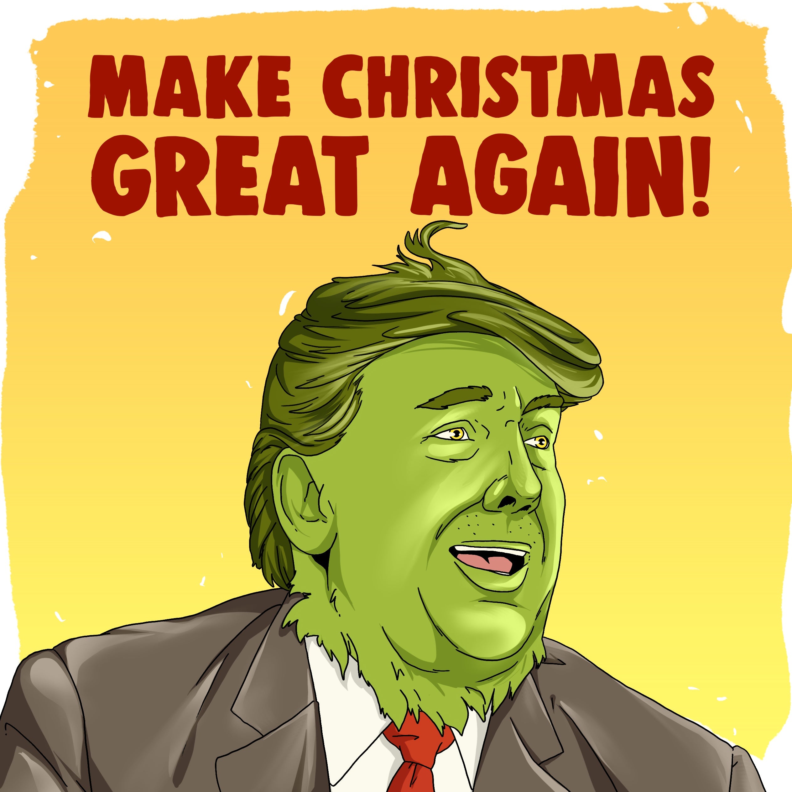 Donald Trump Grinch Merry Christmas Card Seo_Donald Trump | Boomf
