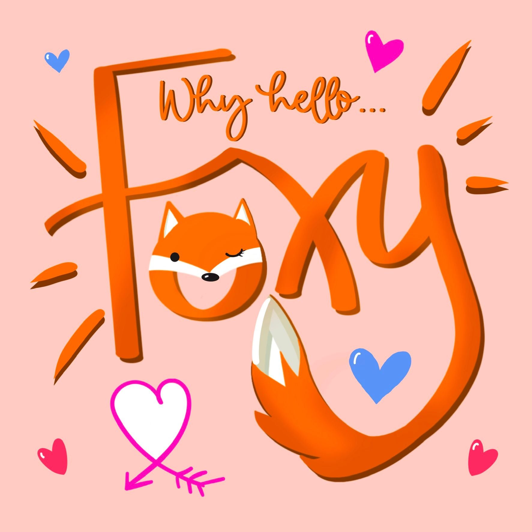 Why Hello Foxy Card – Boomf