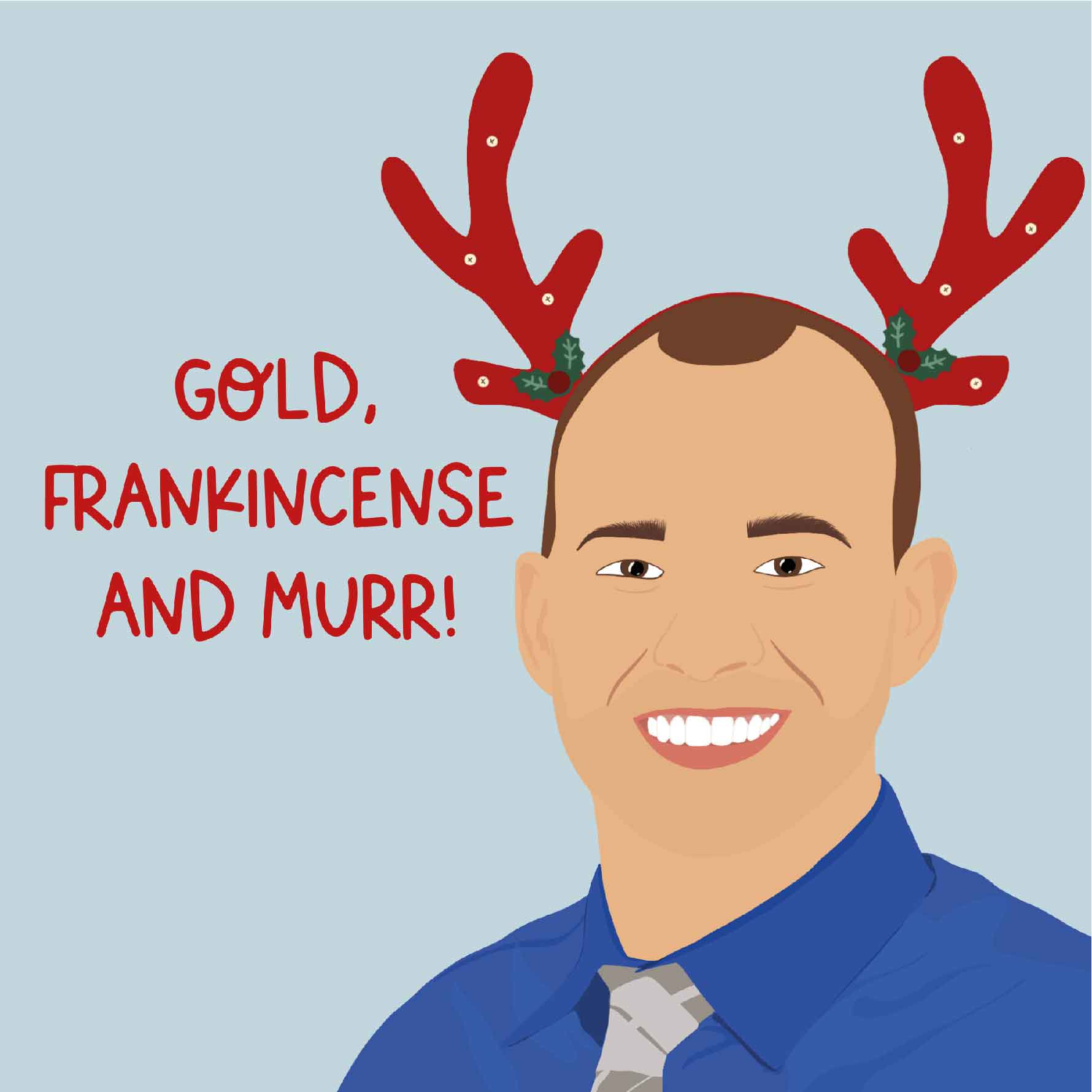 Gold, Frankincense And Murr Christmas Card – Boomf