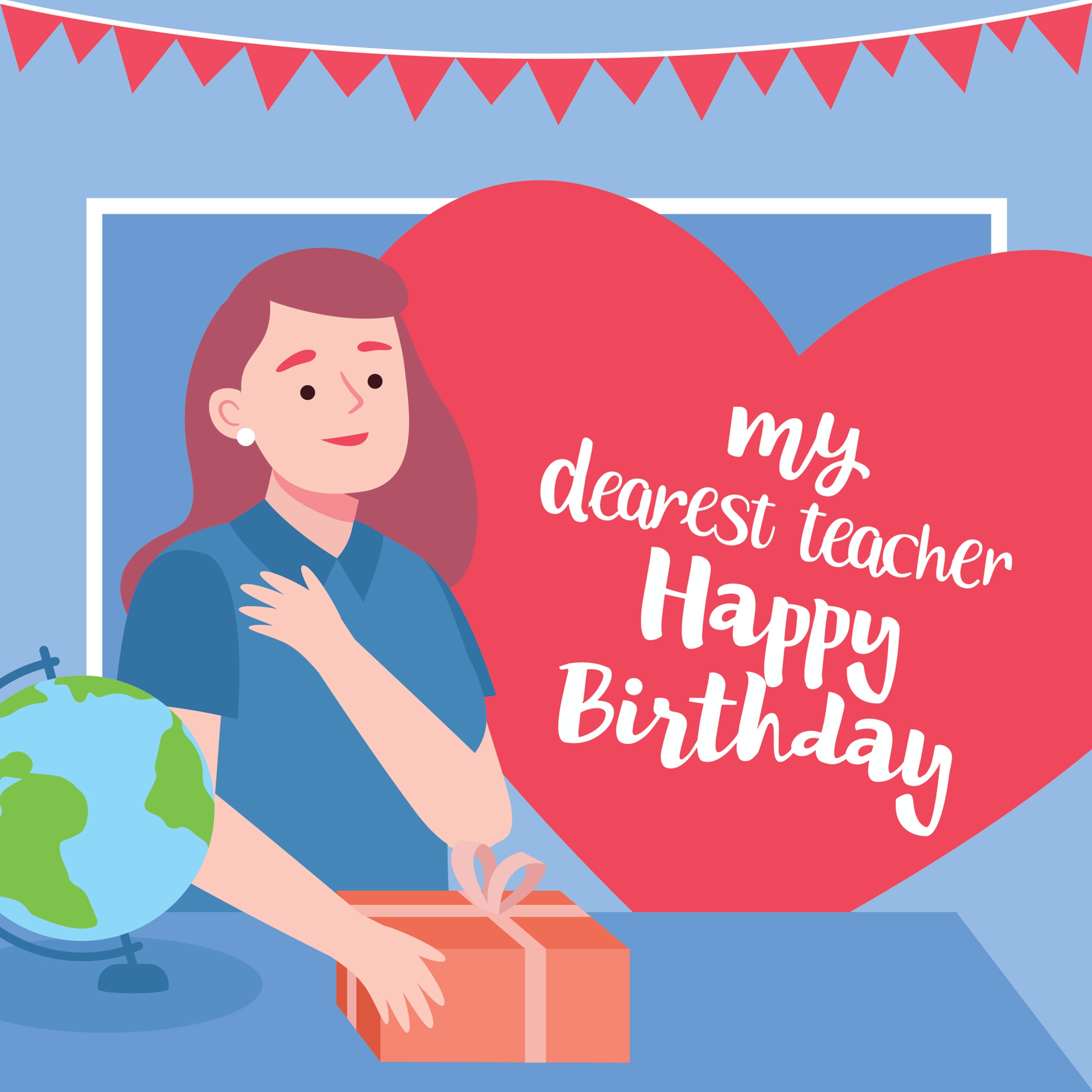 My Dearest Teacher Happy Birthday Card | Boomf