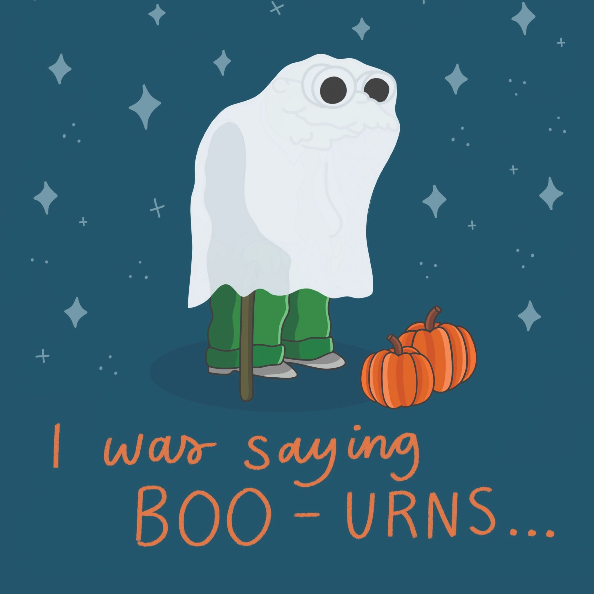 Moleman Boo-urns Halloween Card – Boomf