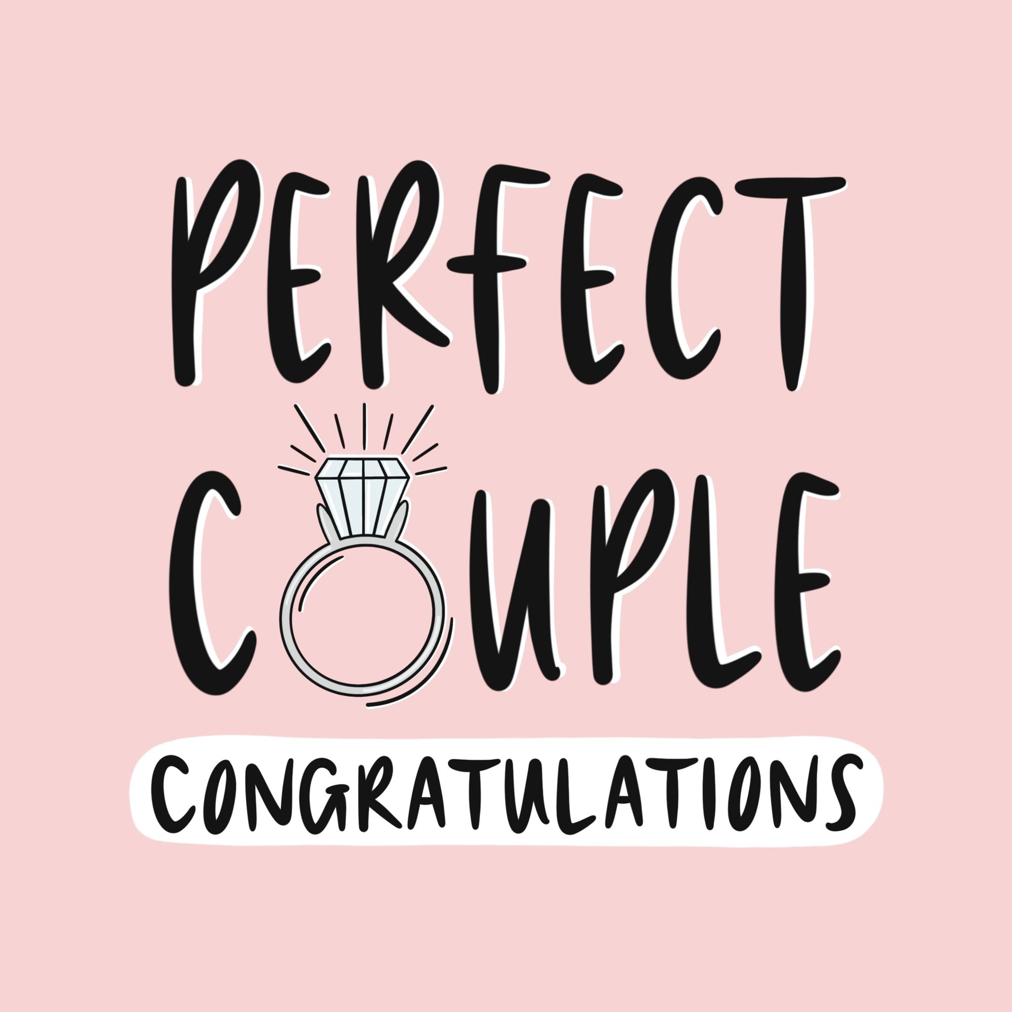 Perfect Couple Congratulations Card – Boomf