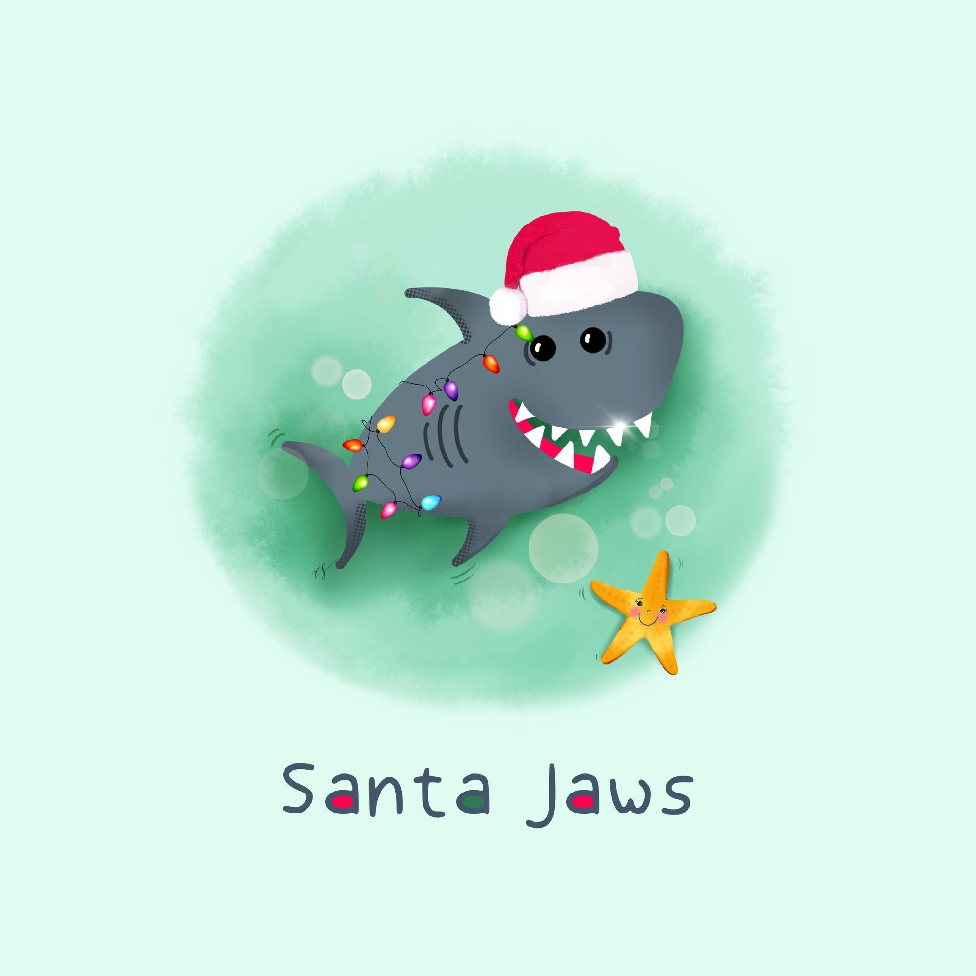 Santa Jaws Christmas Card – Boomf