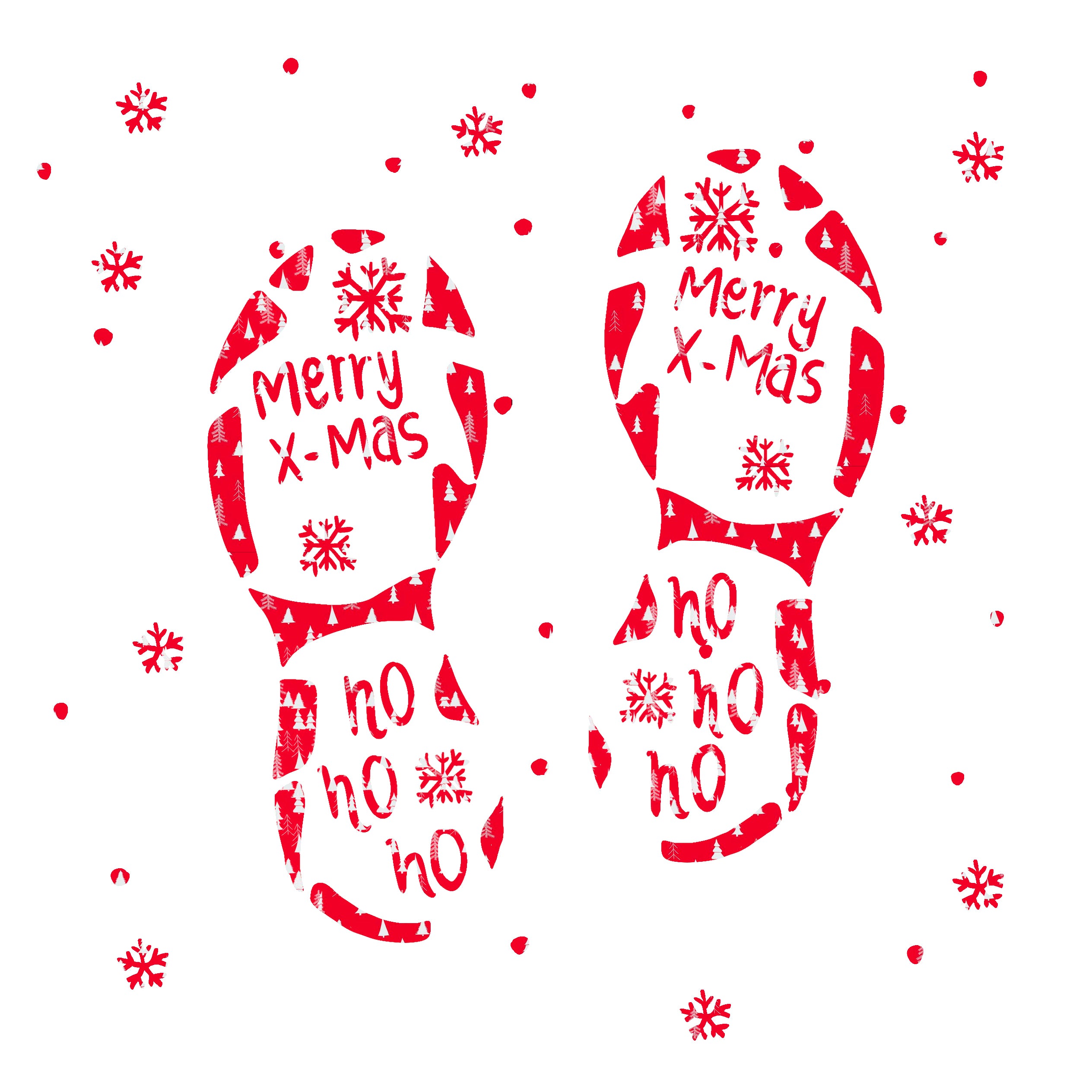 Merry Christmas Santa's Footprints Card | Boomf