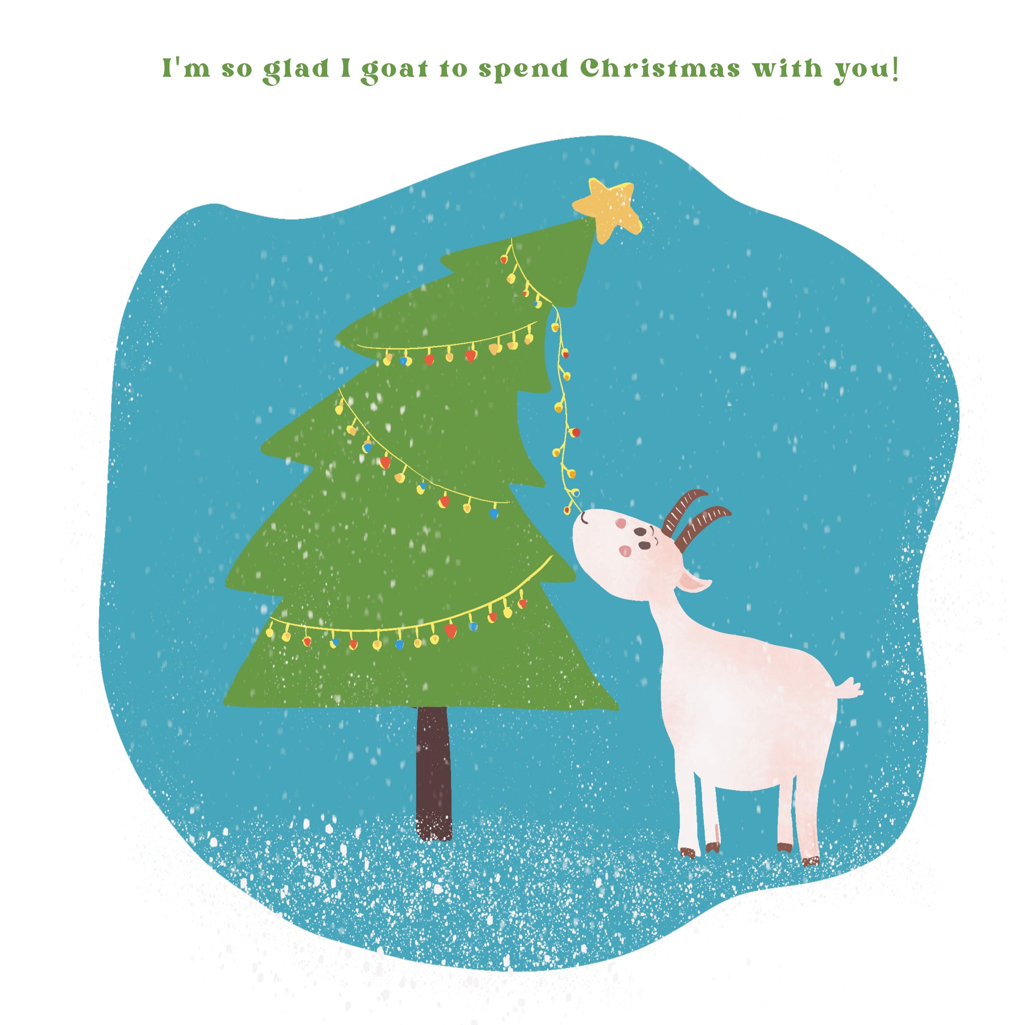 Goat Christmas Cards - Free Delivery from Boomf