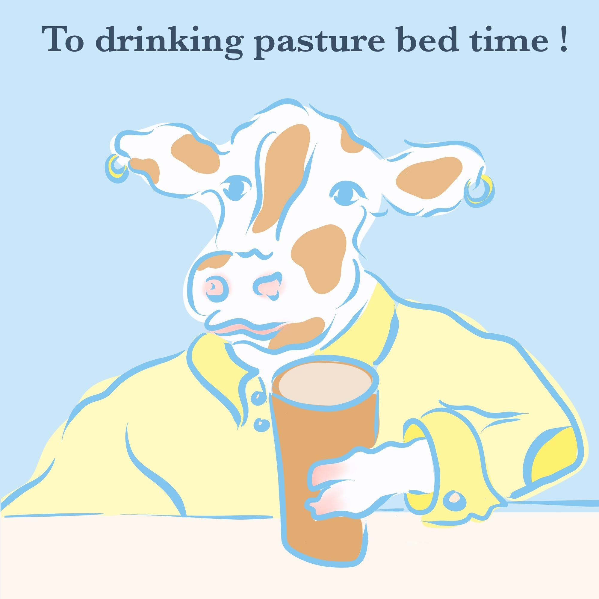 Drinking Pasture Bed Time Card – Boomf