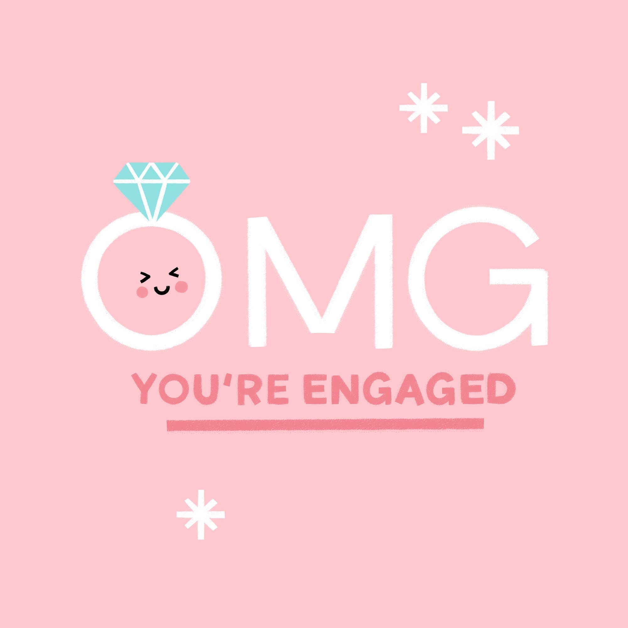 OMG You're Engaged Card – Boomf