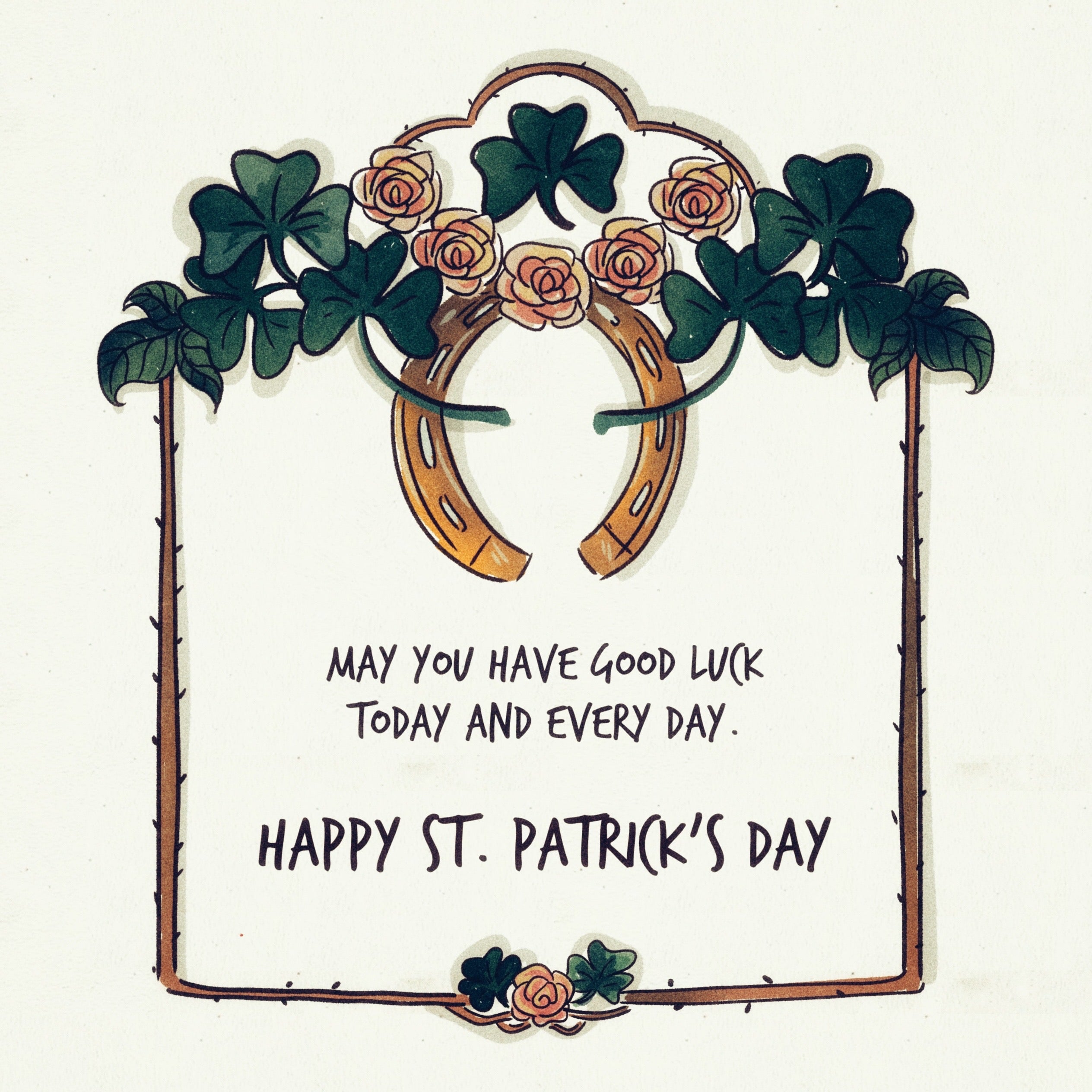 May You Have Good Luck Today And Every Day St. Patrick's Day Card | Boomf