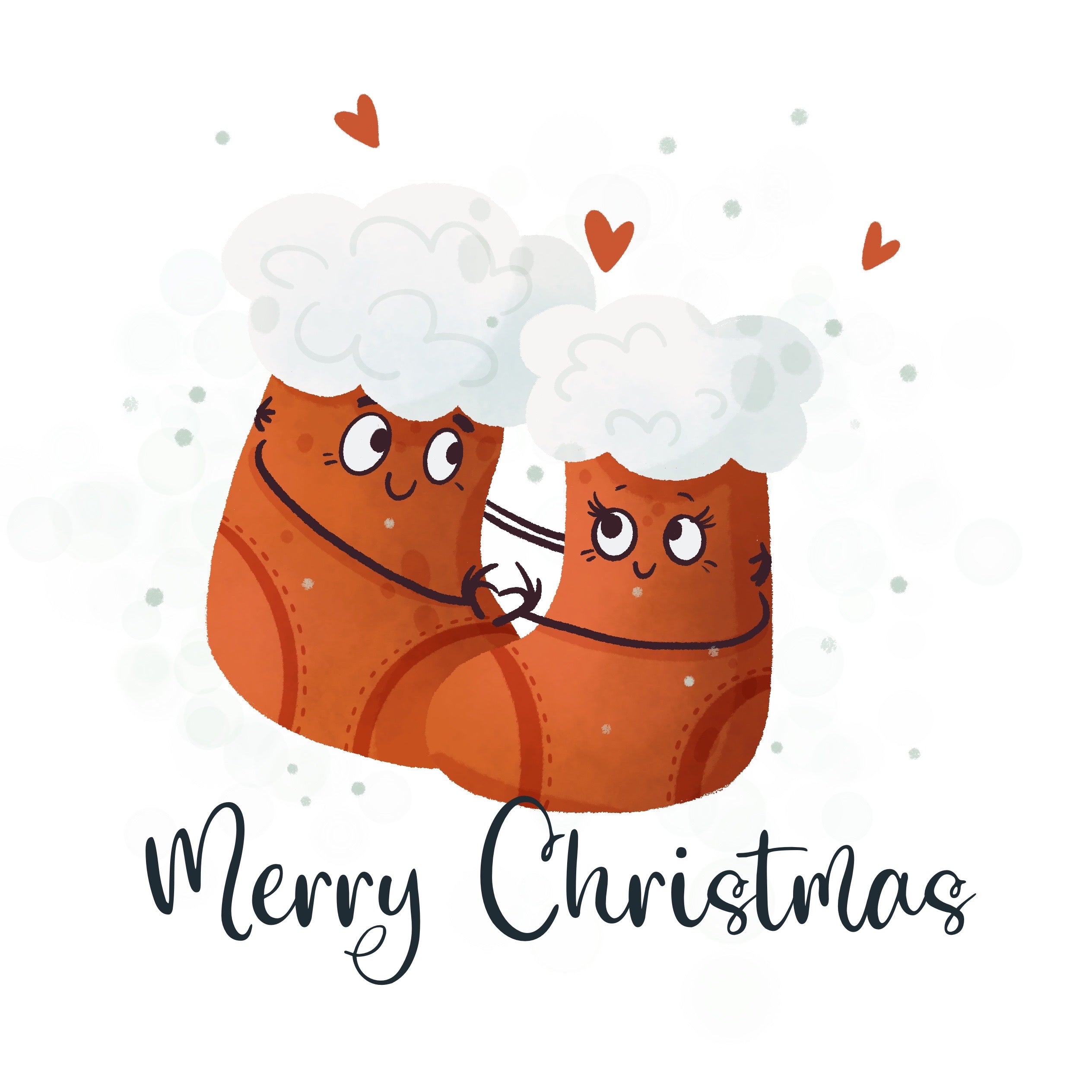 Pair Of Socks Merry Christmas Card | Boomf