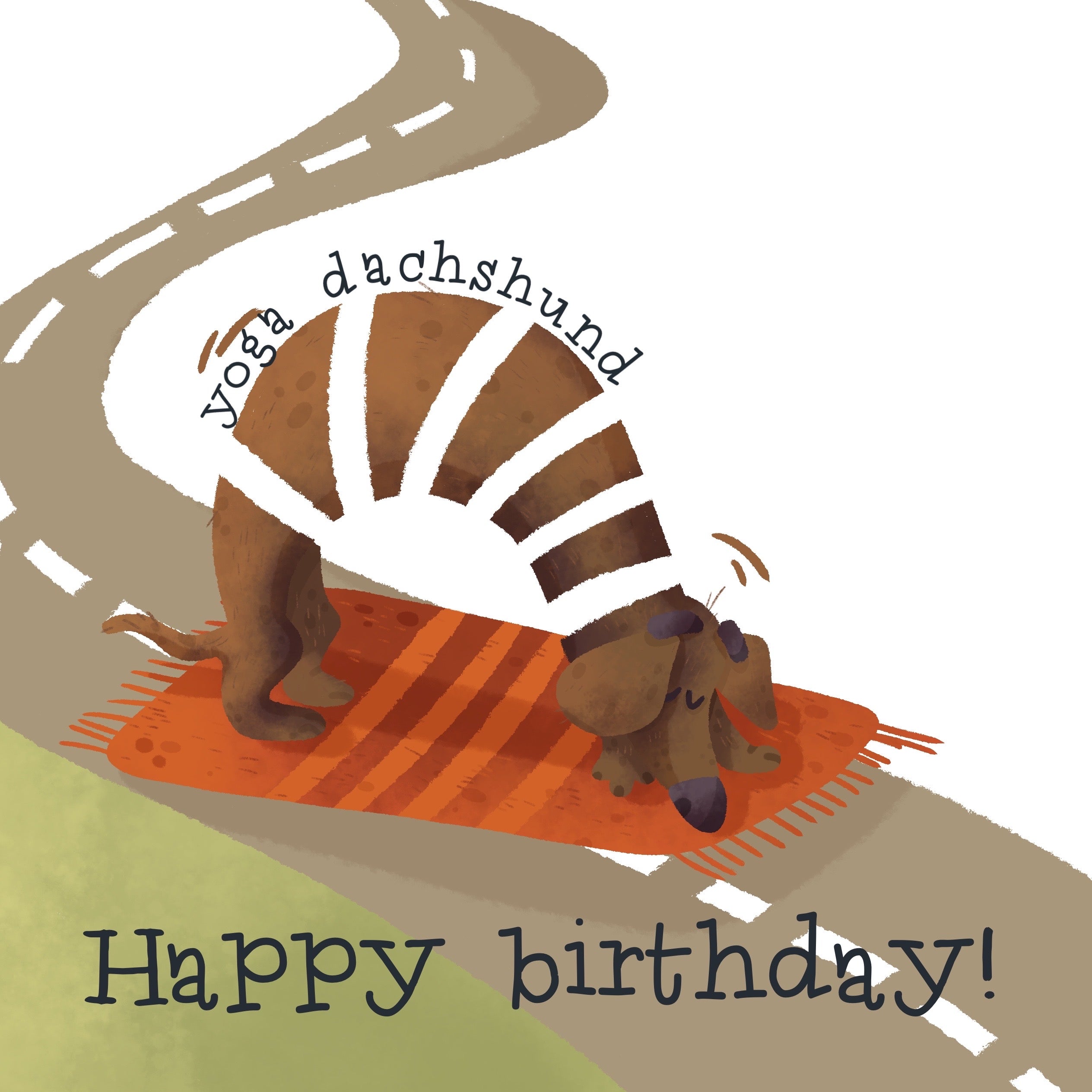 Happy Birthday Yoga Dachshung | Boomf